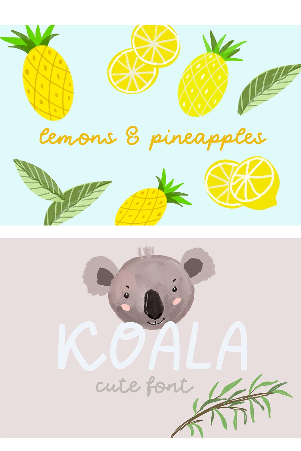 Koala cute display font