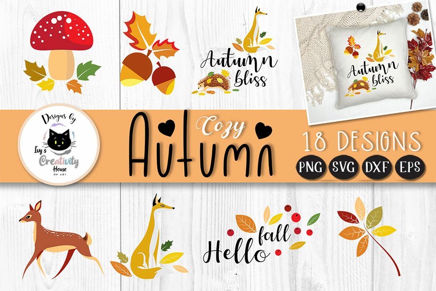 Fall SVG Bundle with Woodland Animals