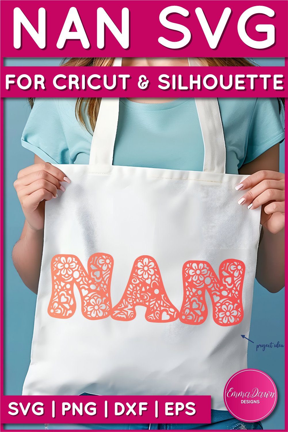 Nan SVG Nan Pattern Text Cut File