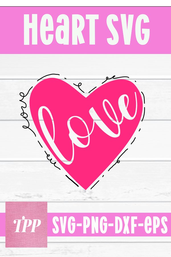 Love Heart SVG, Heart cutting file, Valentine's Day svg, png