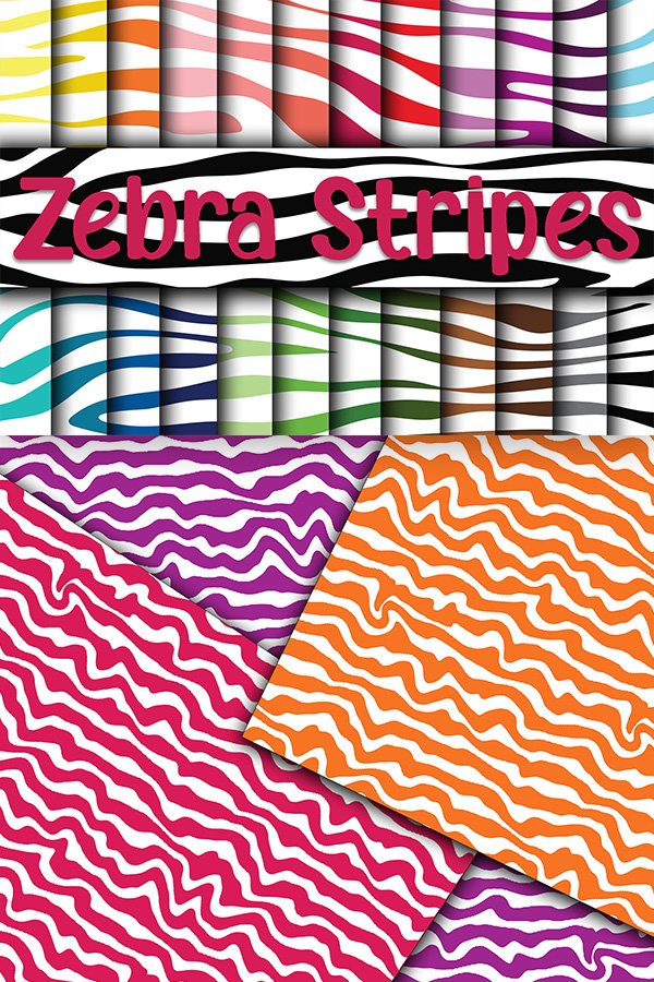Zebra Stripes Digital Papers (1476504)