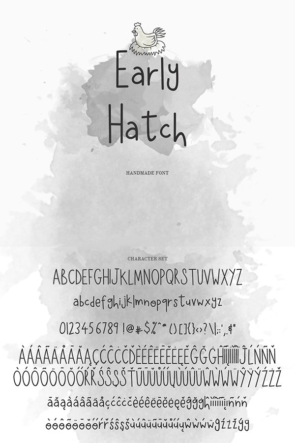 Early Hatch Font (948444)