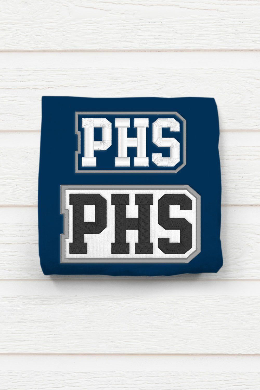 PHS High School Initials Embroidery File