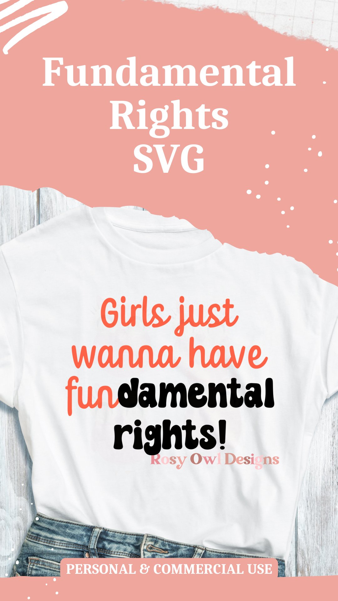 Girls Fundamental Rights SVG, Women's Rights, Pro Choice