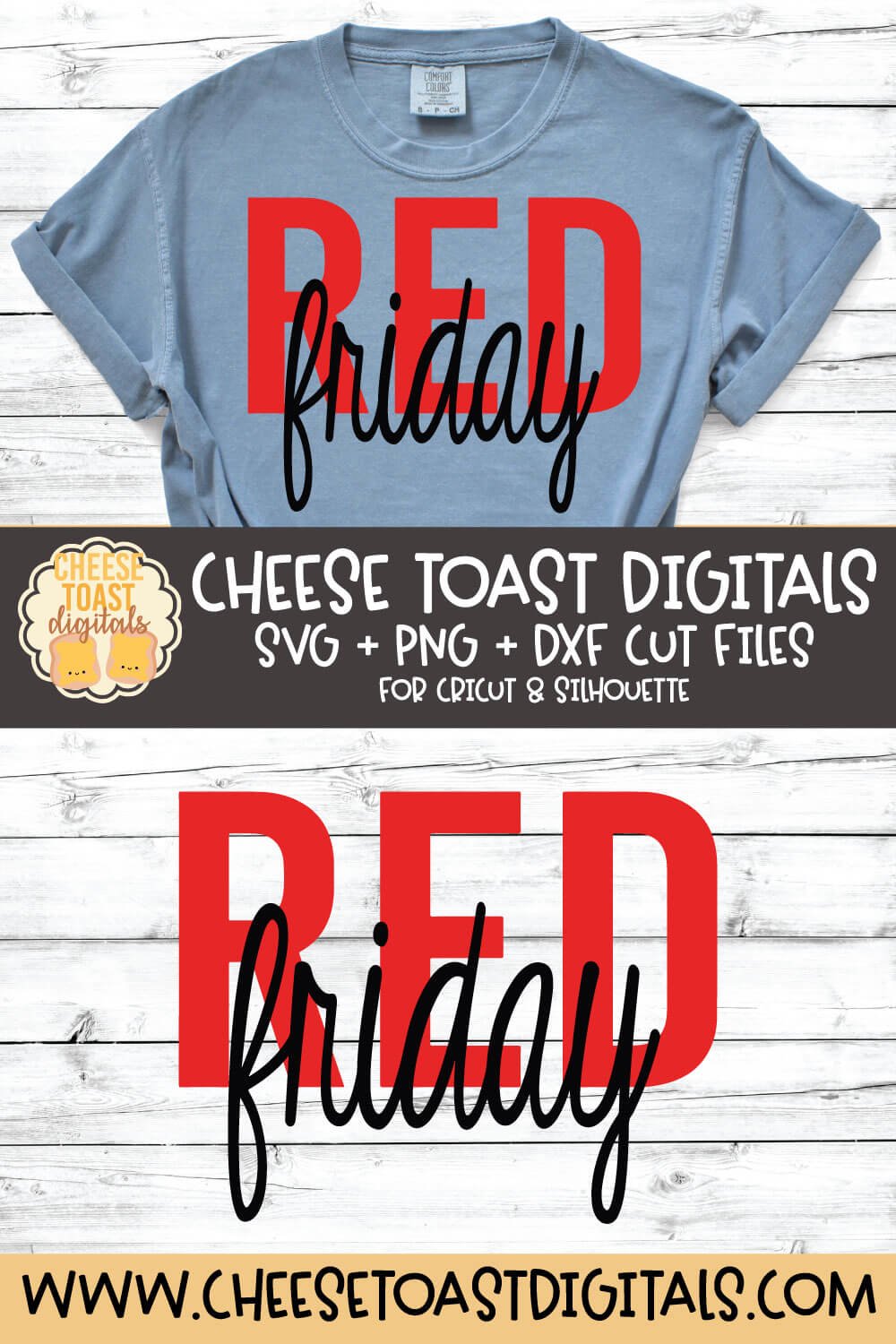 Red Friday SVG PNG DXF Cut Files