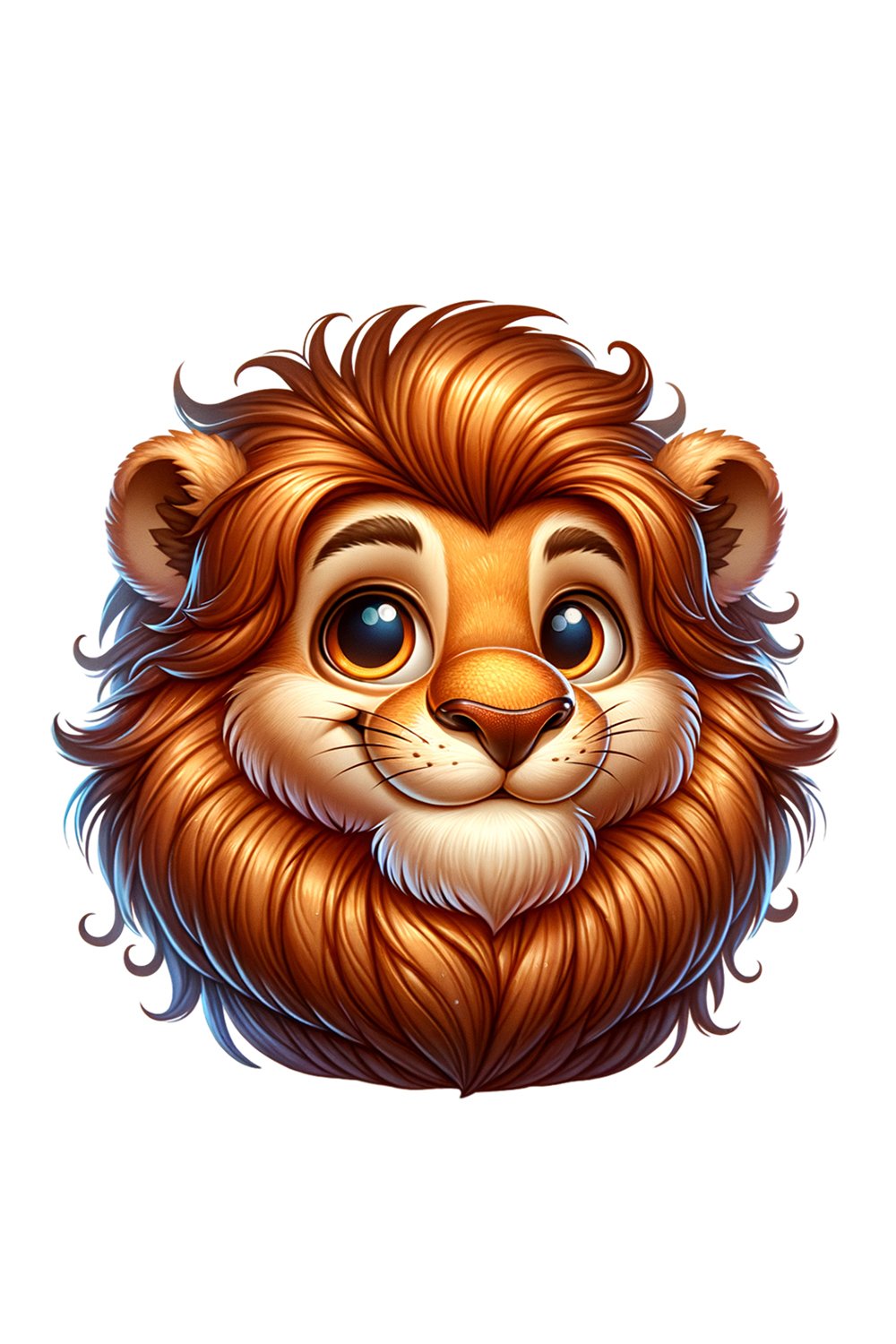 Funny Quirky Lion Clipart Sublimation PNG (3653486)