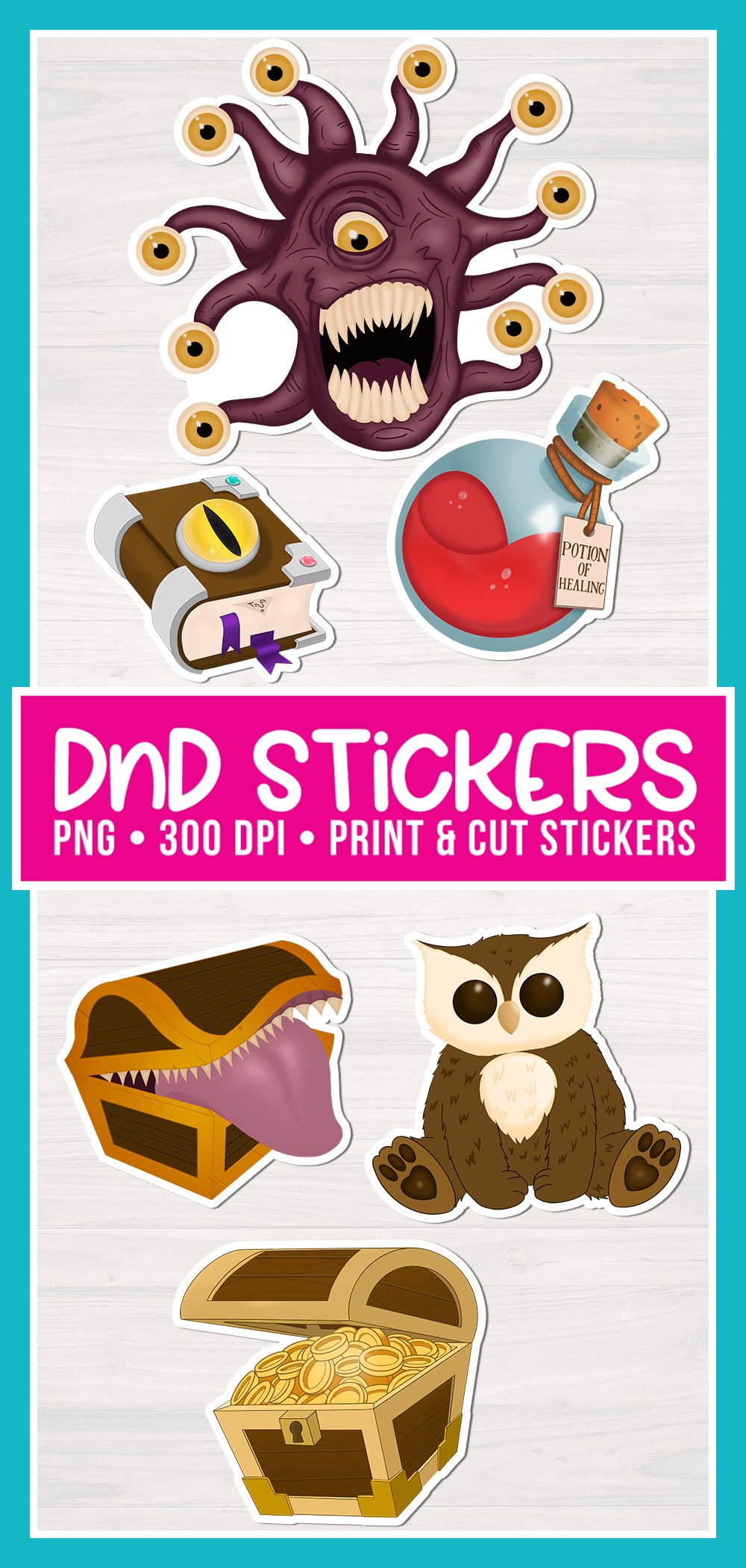 Dungeons and Dragons Stickers