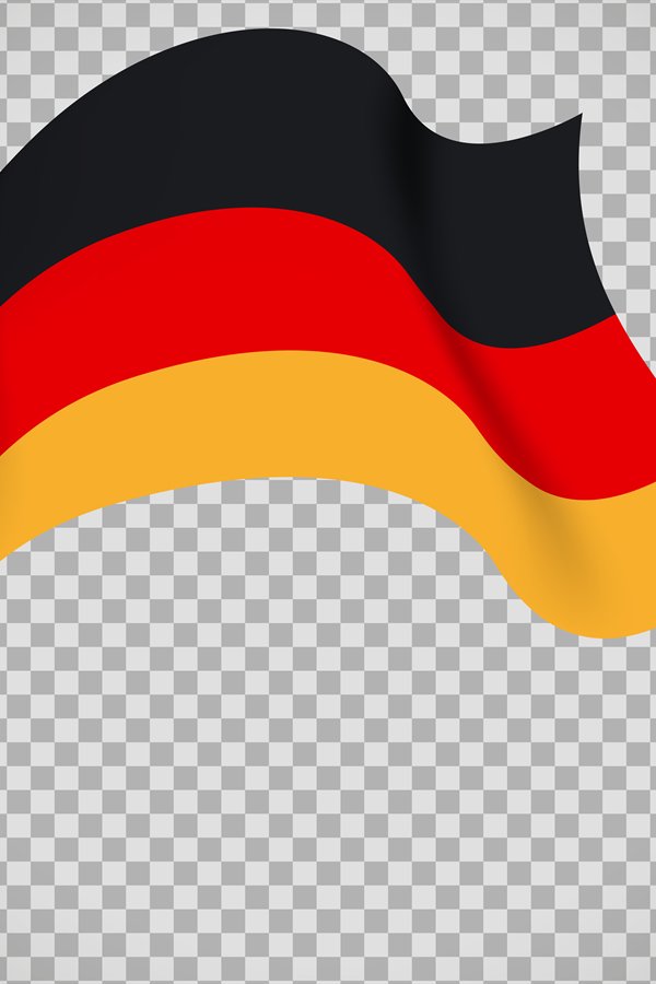 Germany flag on transparent background