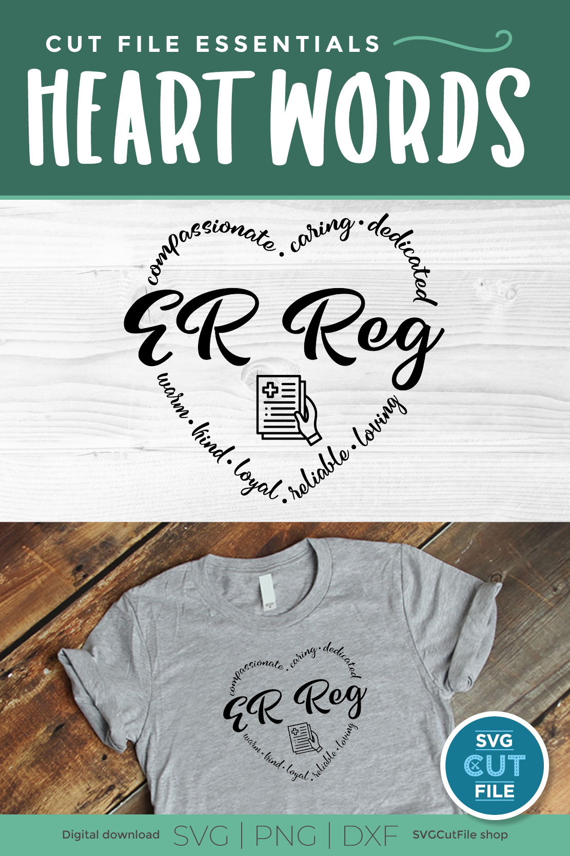 ER reg svg, an ER registration svg for Cricut crafts