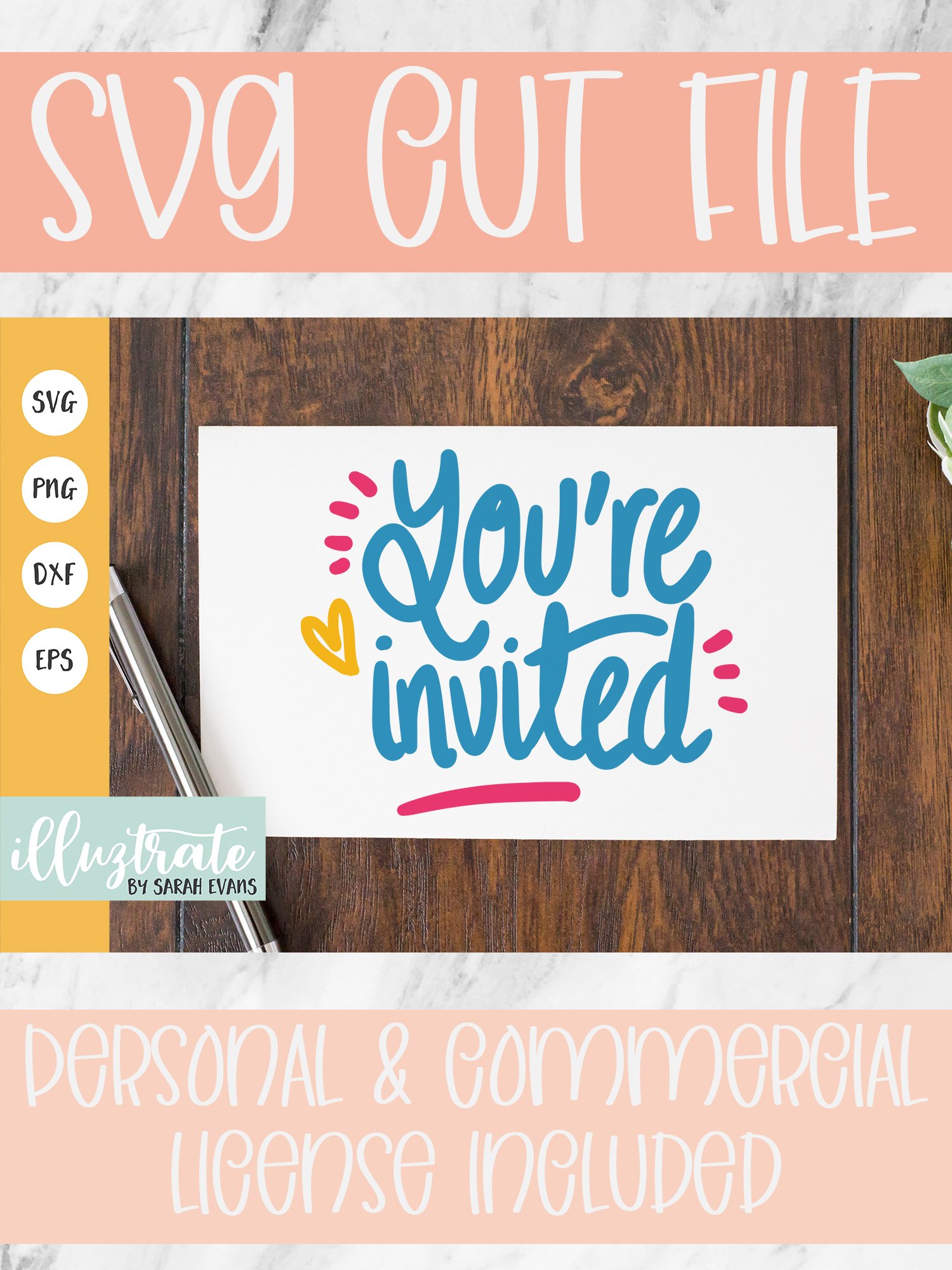 You're Invited SVG Cut File | Party SVG