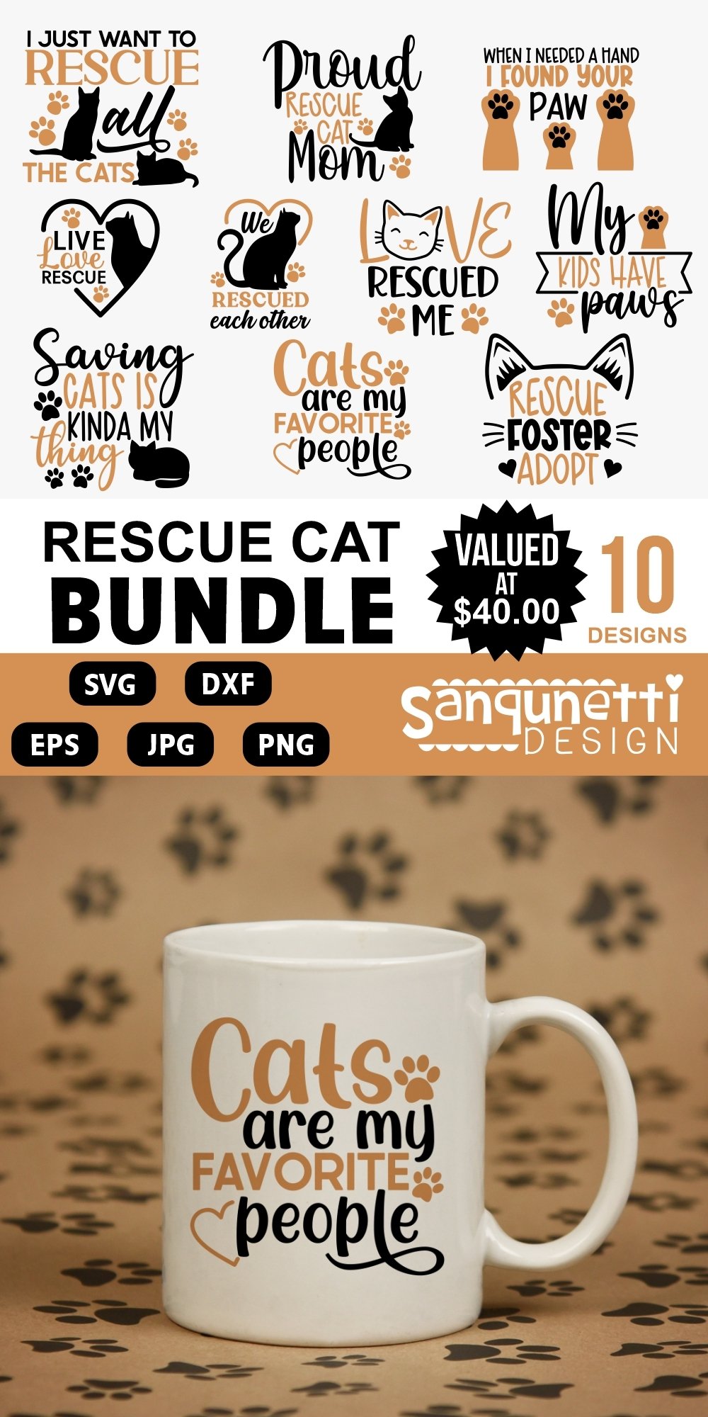 Cat rescue SVG