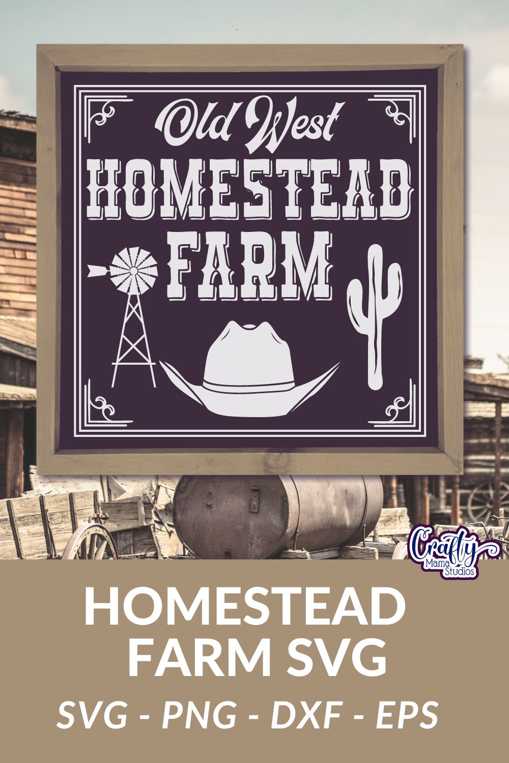 VIntage Homestead Farm Sign | Western Svg | Wild West Farm