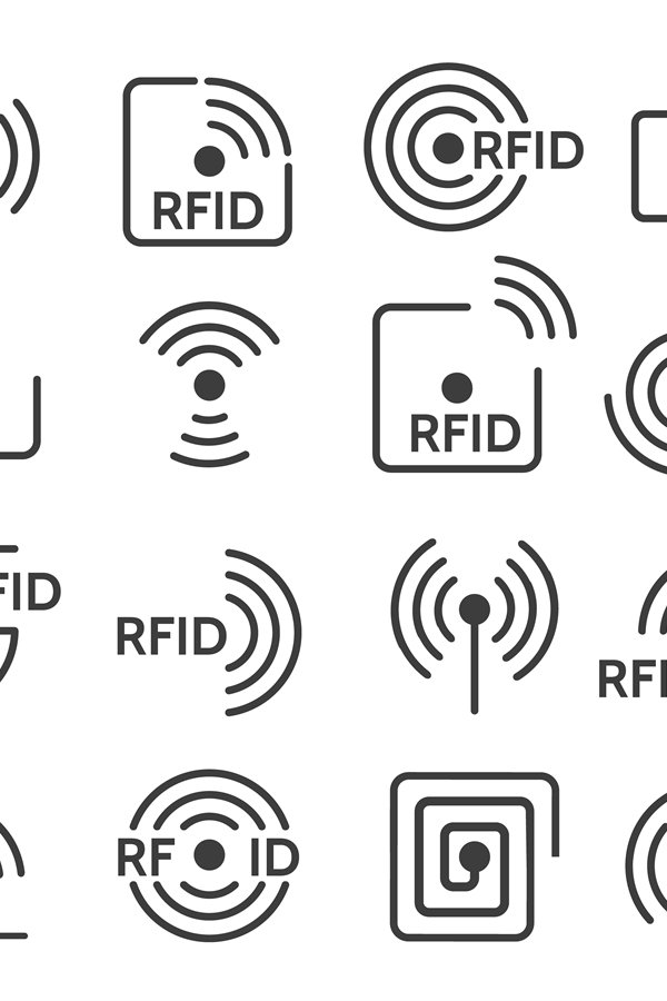 Rfid icons set (1248350)