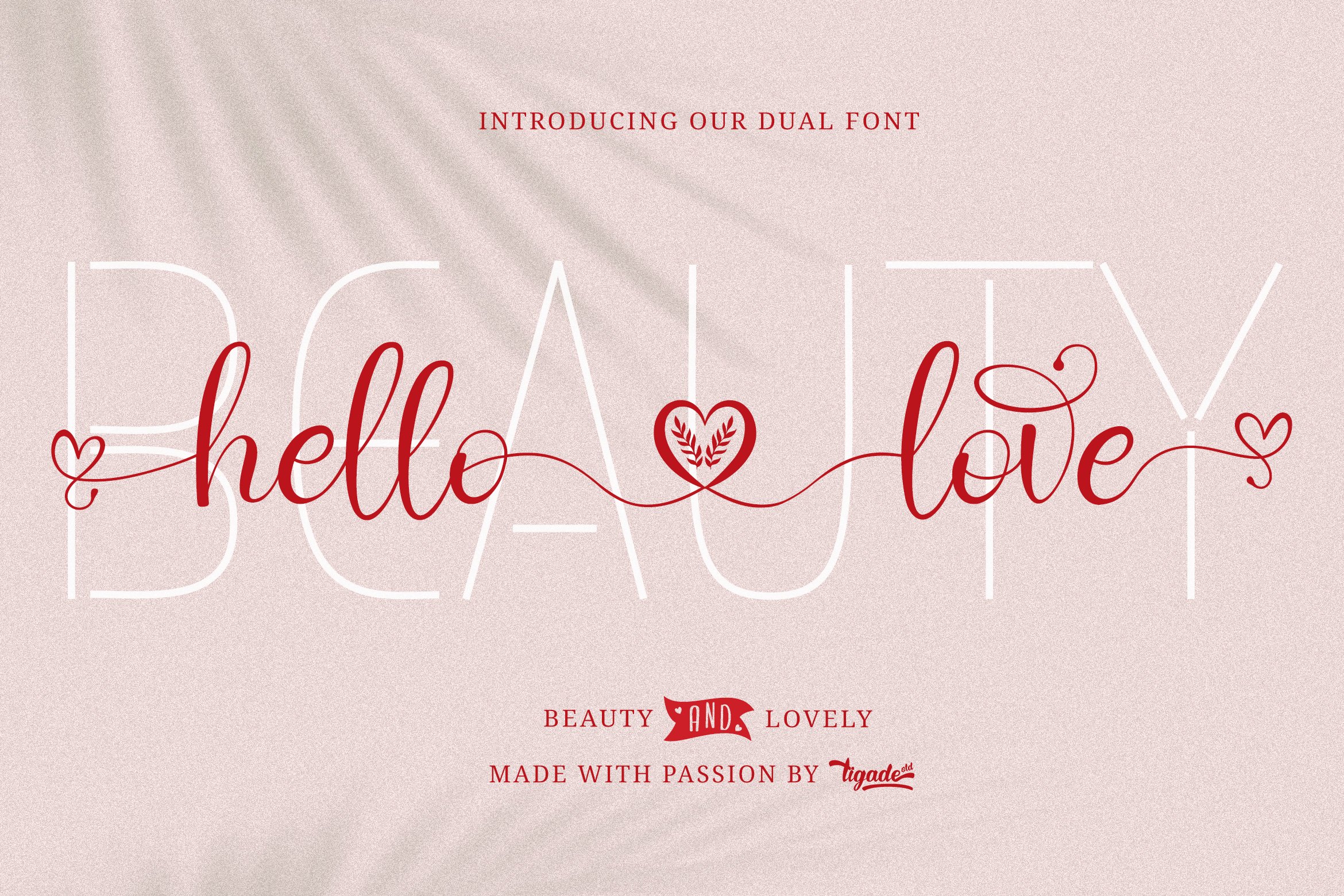 Hello Love | Lovely Floral Script Font