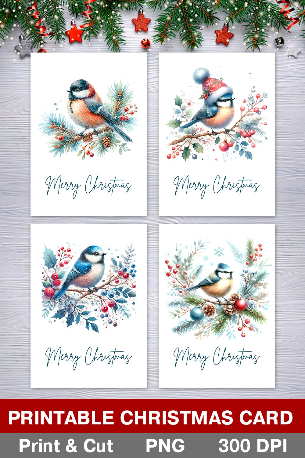 Merry Christmas Card printable