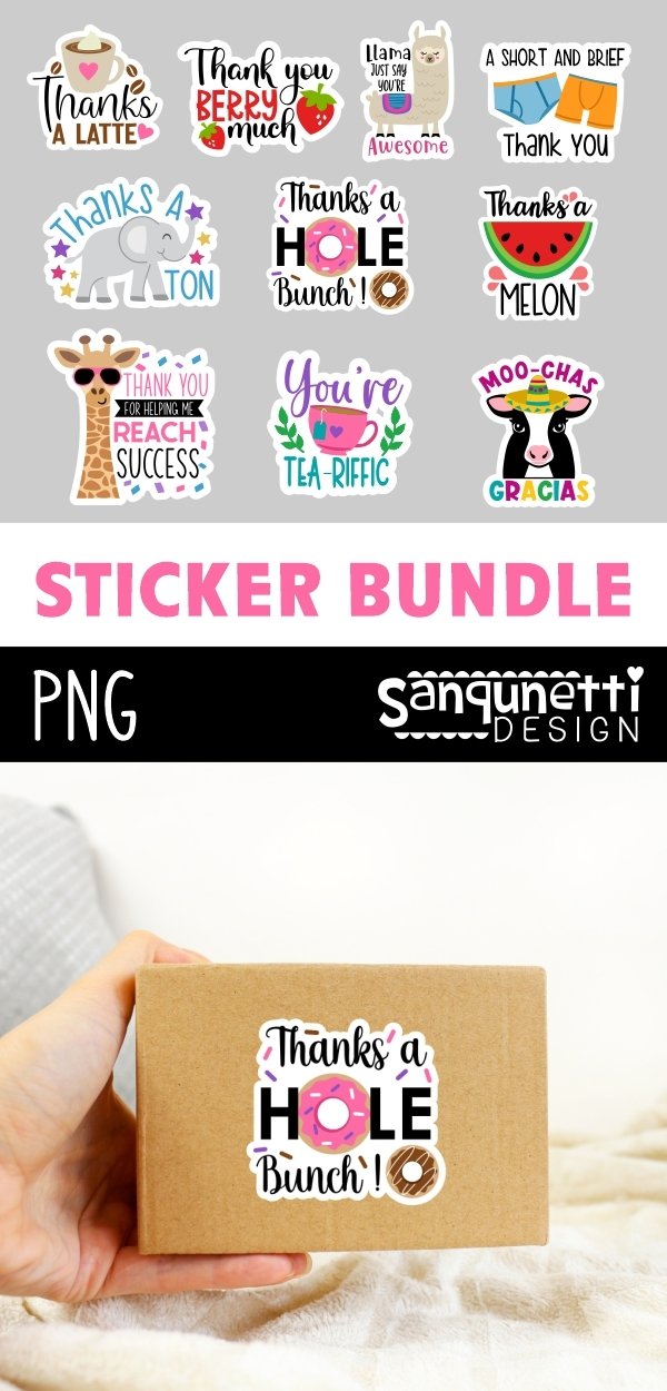 Thank You Puns Funny sticker bundle