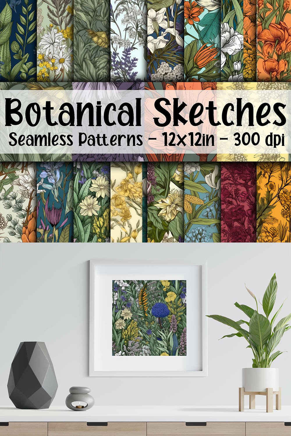 Seamless Cherry Blossoms Digital Paper