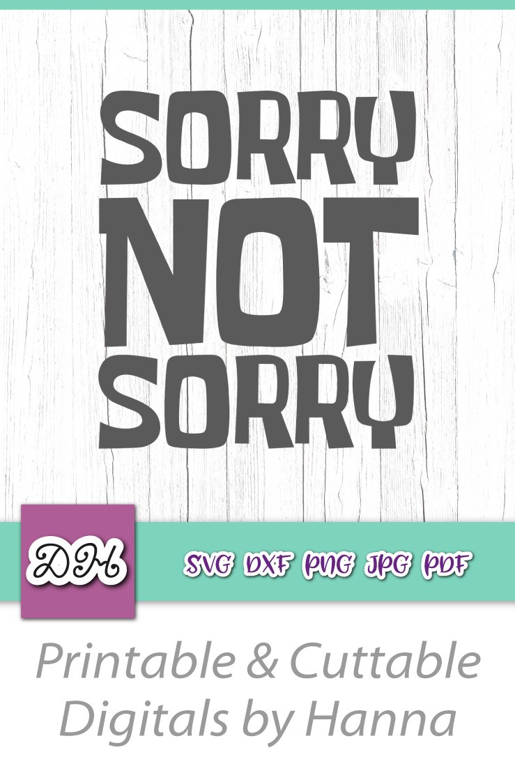 Sorry Not Sorry Sarcastic Introvert Saying Funny Quote Sign