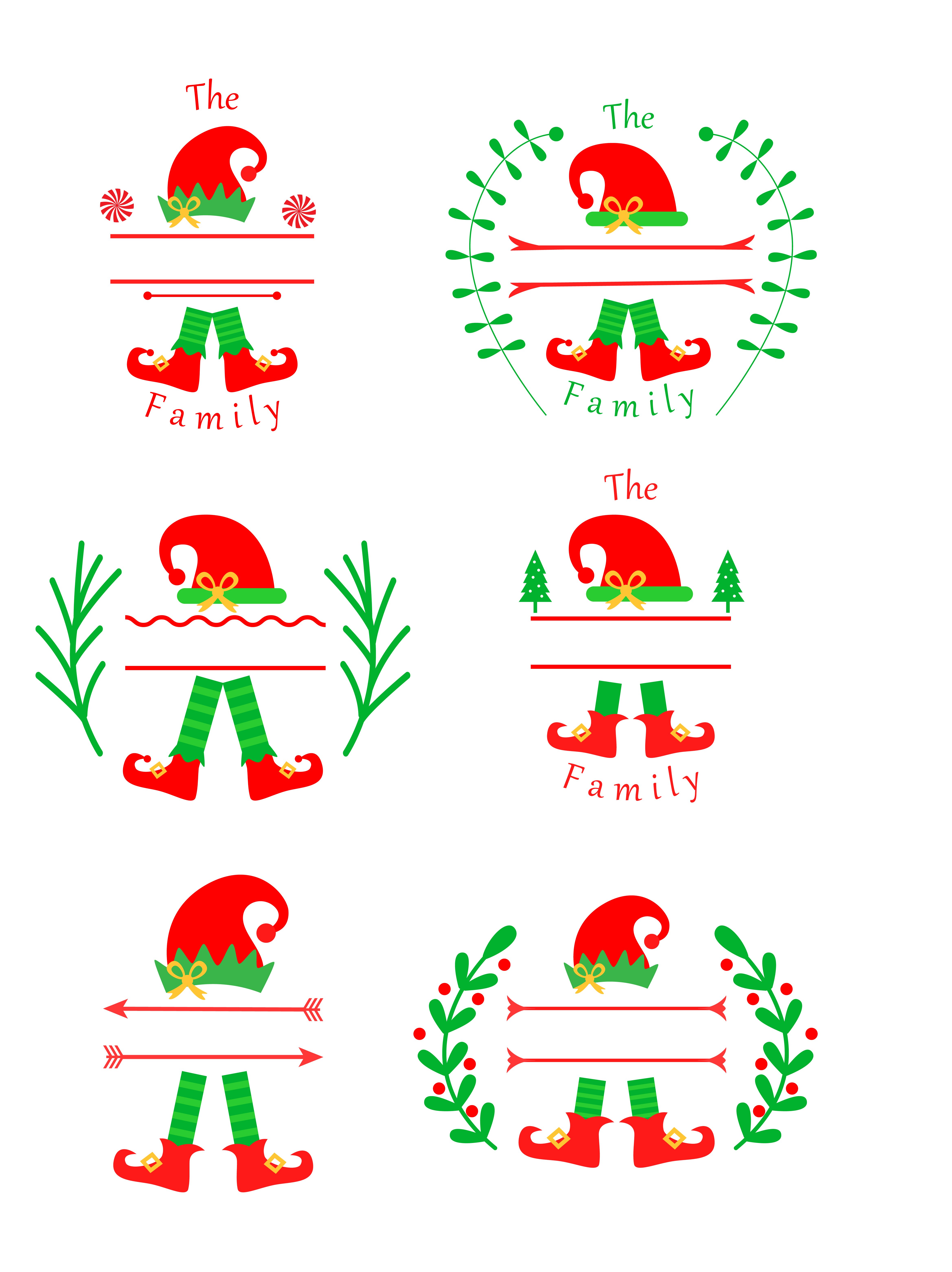Elf Monogram SVG. Monogram Christmas. Elf SVG. (1679013)
