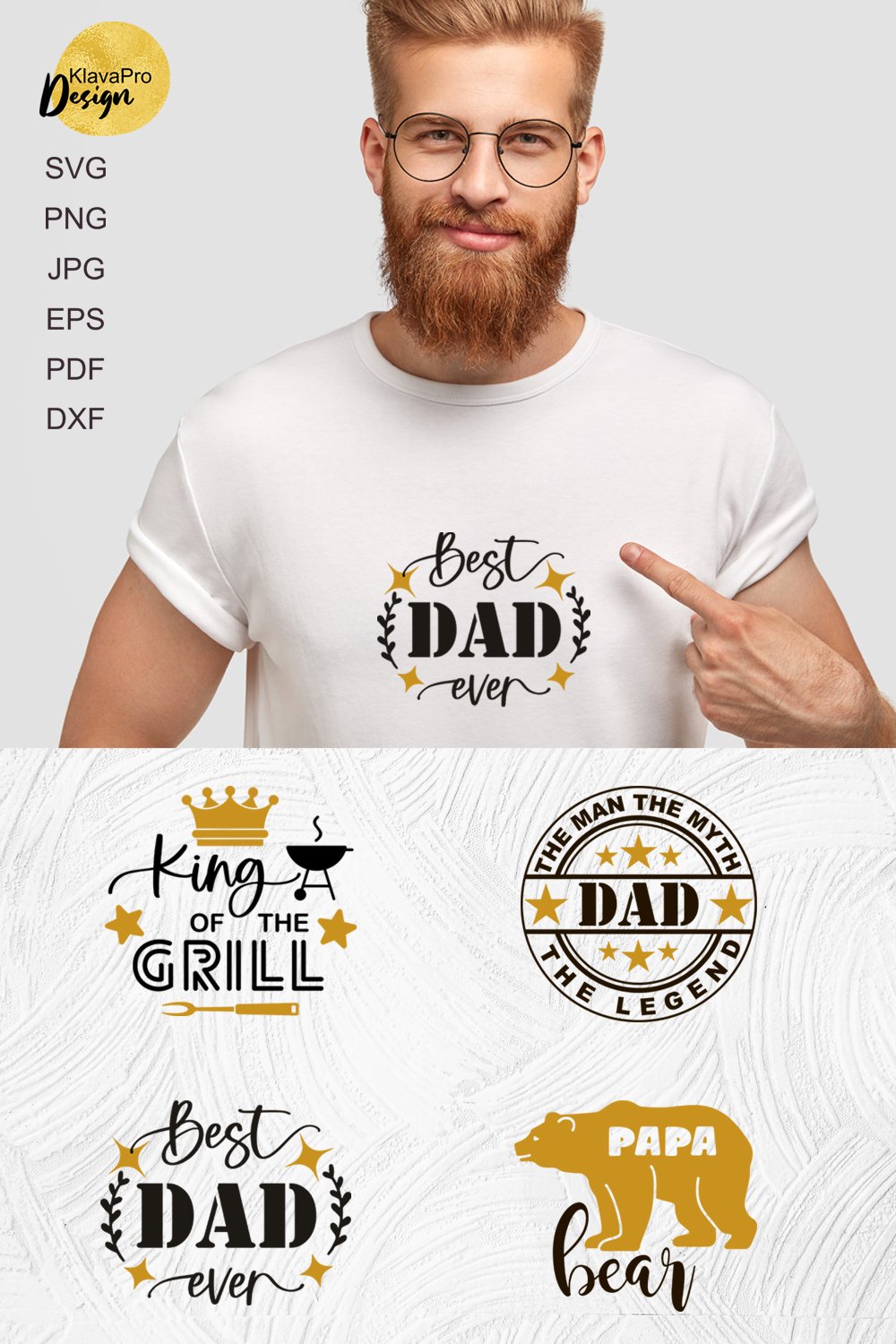 Father's Day SVG Bundle | Papa Bear| Best Dad Ever SVG