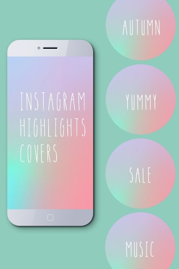 30 instagram highlights covers in pastel colours