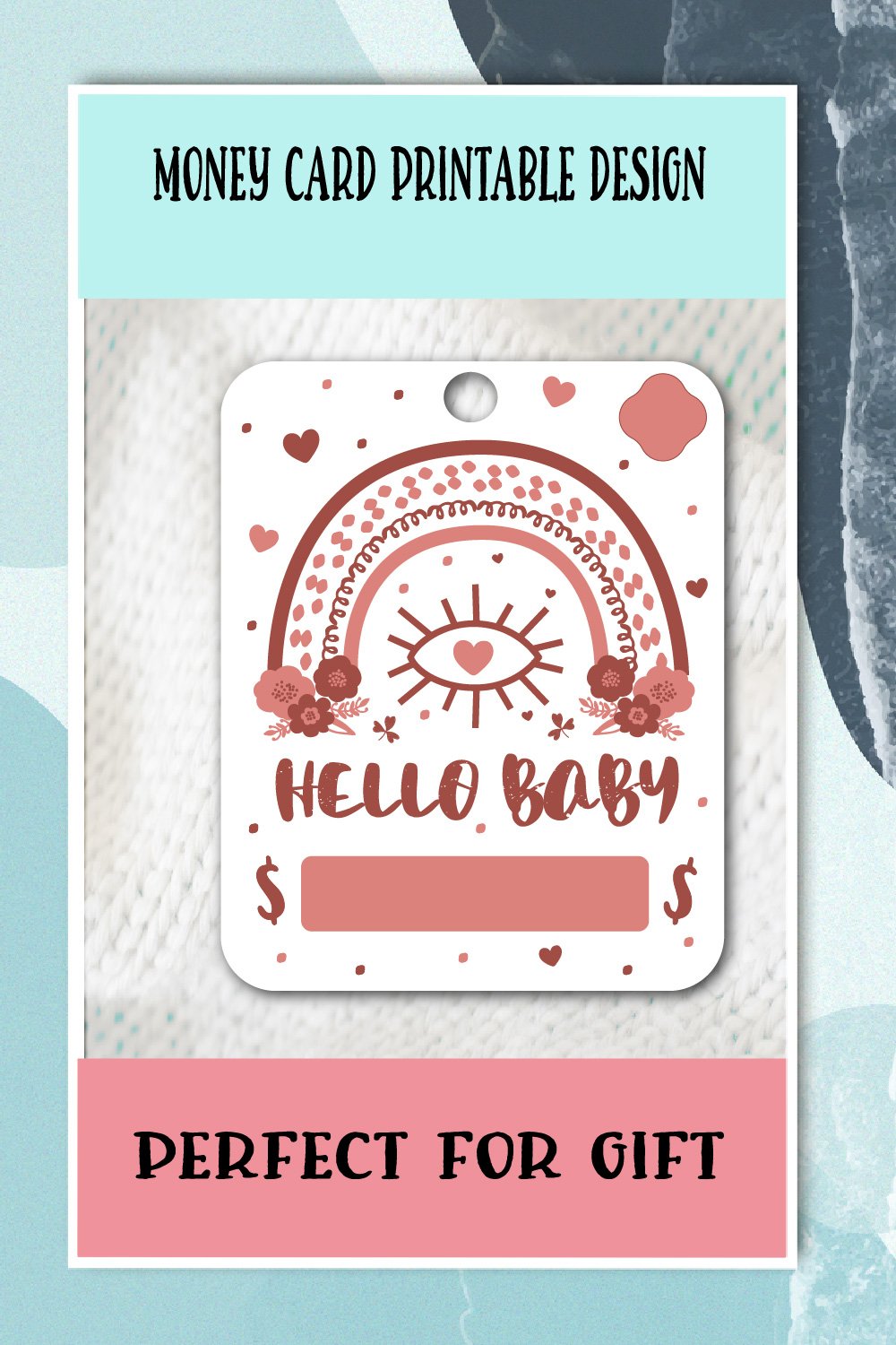 Birthday Money card. Baby Shower Money card Gift SVG.