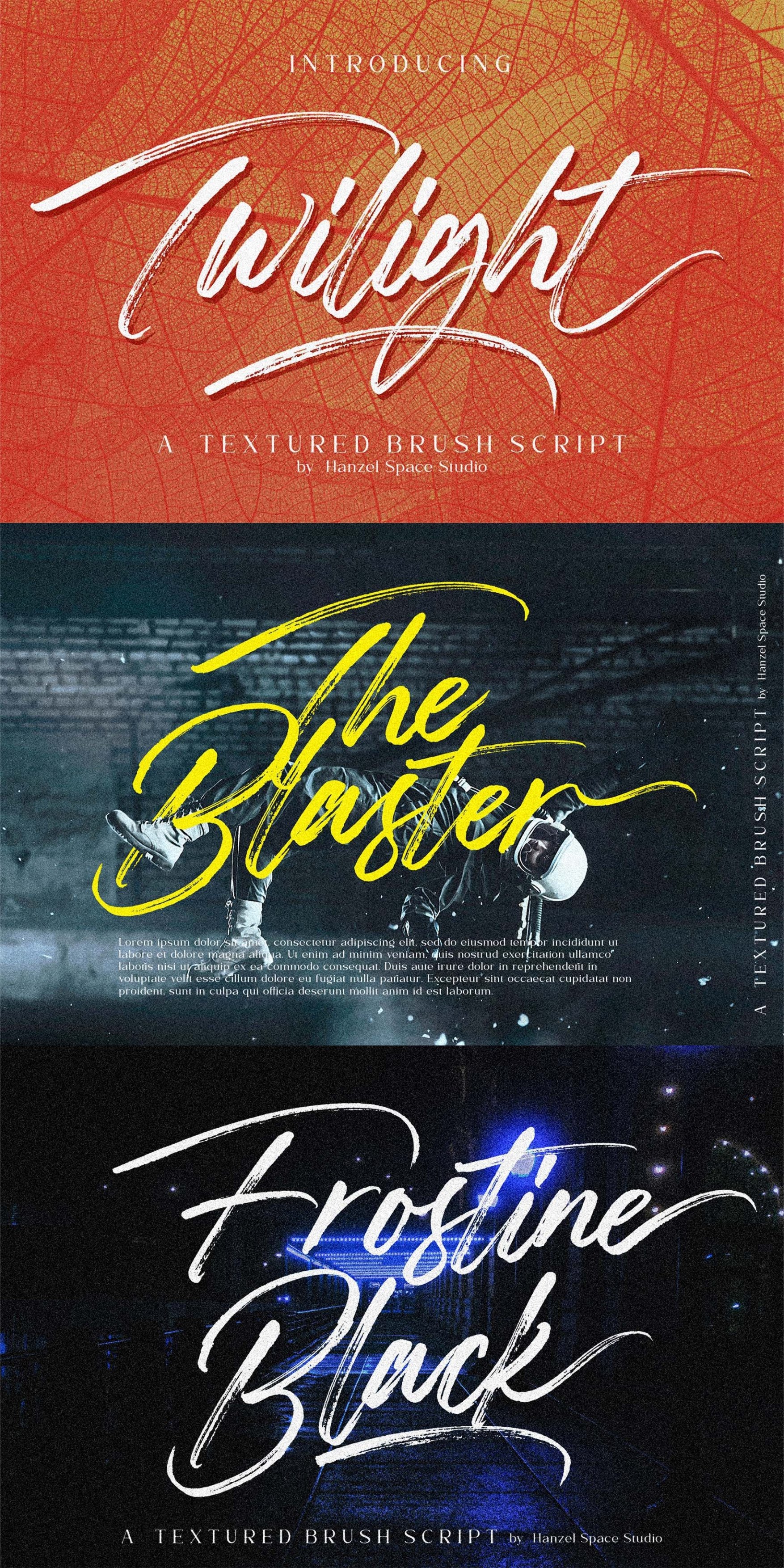 Twilight - Textured Brush Script