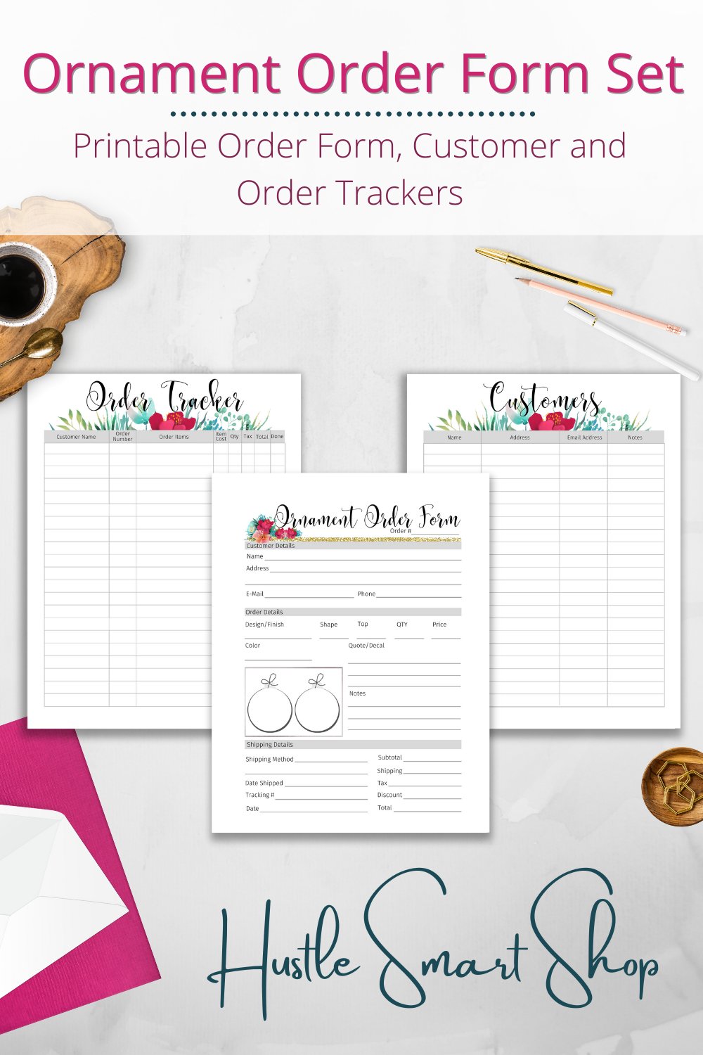 Ornament Order Form, Customer and Order Trackers (1109414)