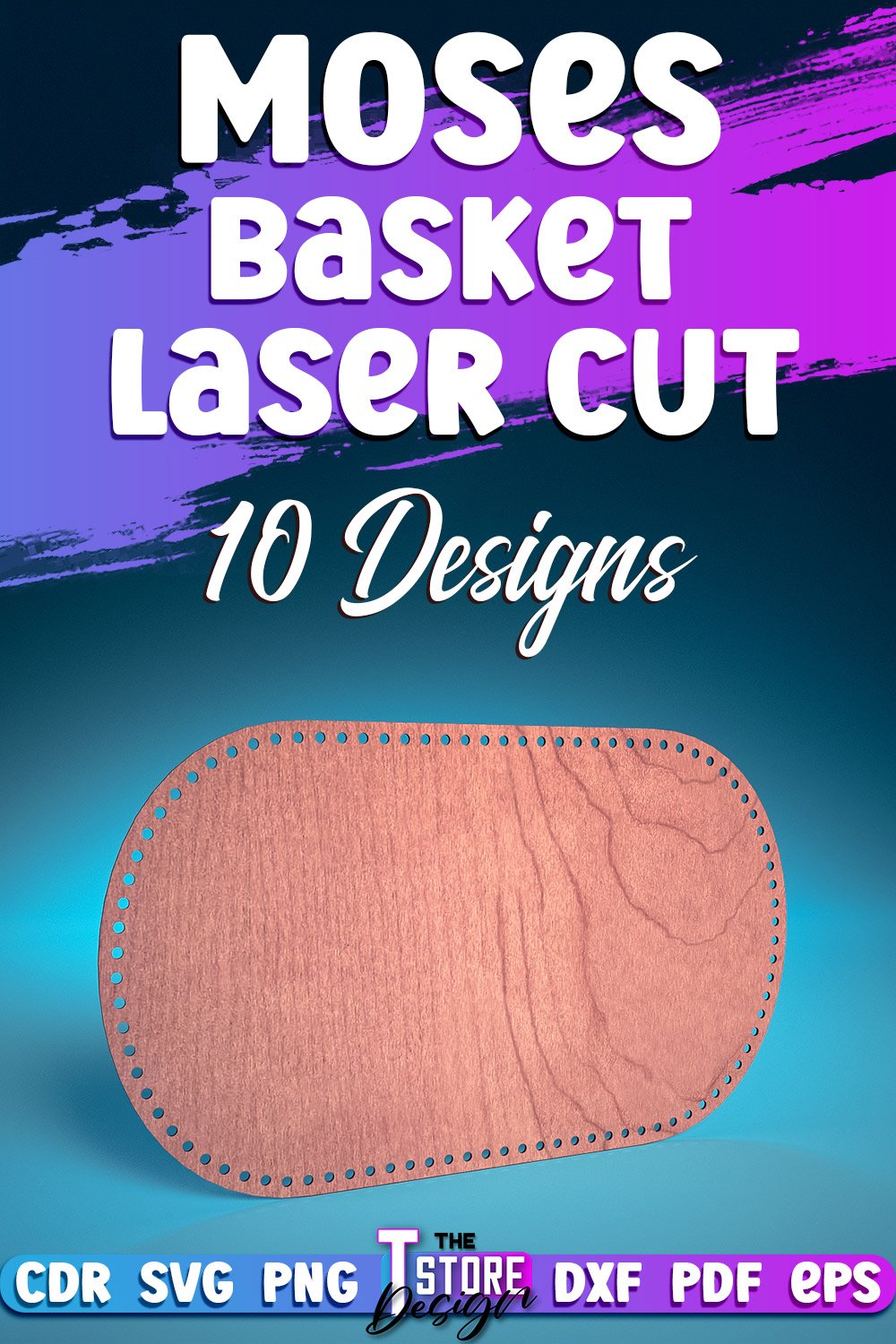 Moses Basket Laser Cut SVG |Baby Design Laser Cut (2635694)