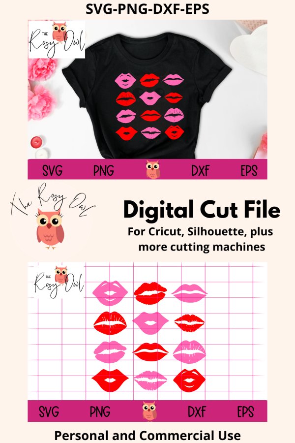 Kisses SVG | Lips SVG | Valentine SVG