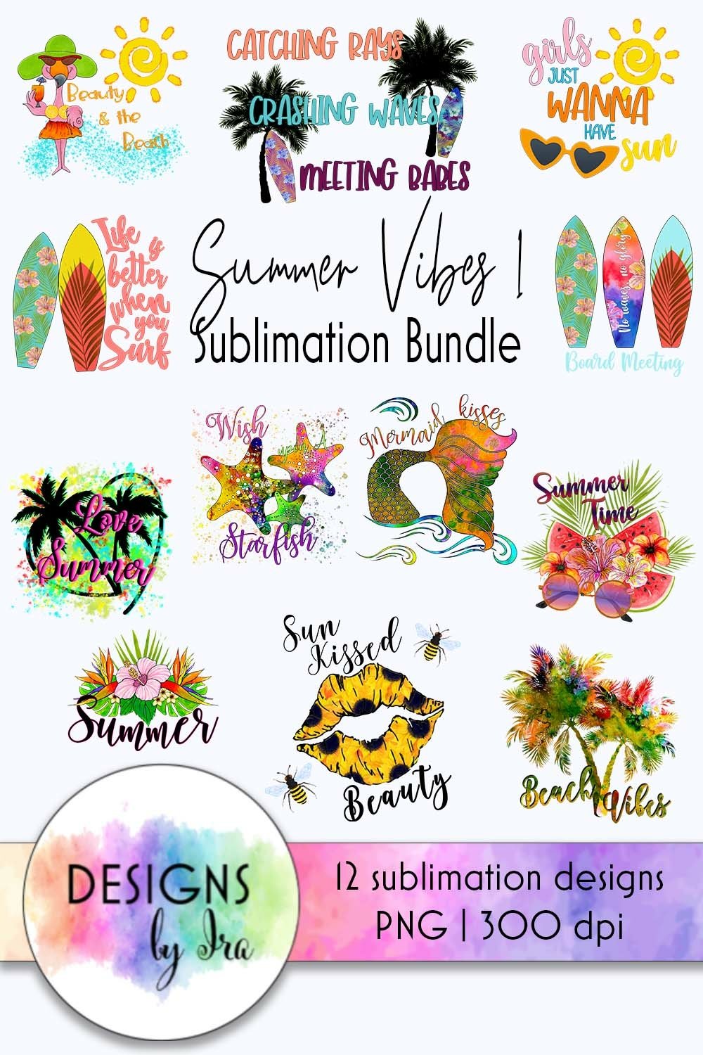 Summer Best Seller | Summer Sublimation Bundle | Beach Vibes