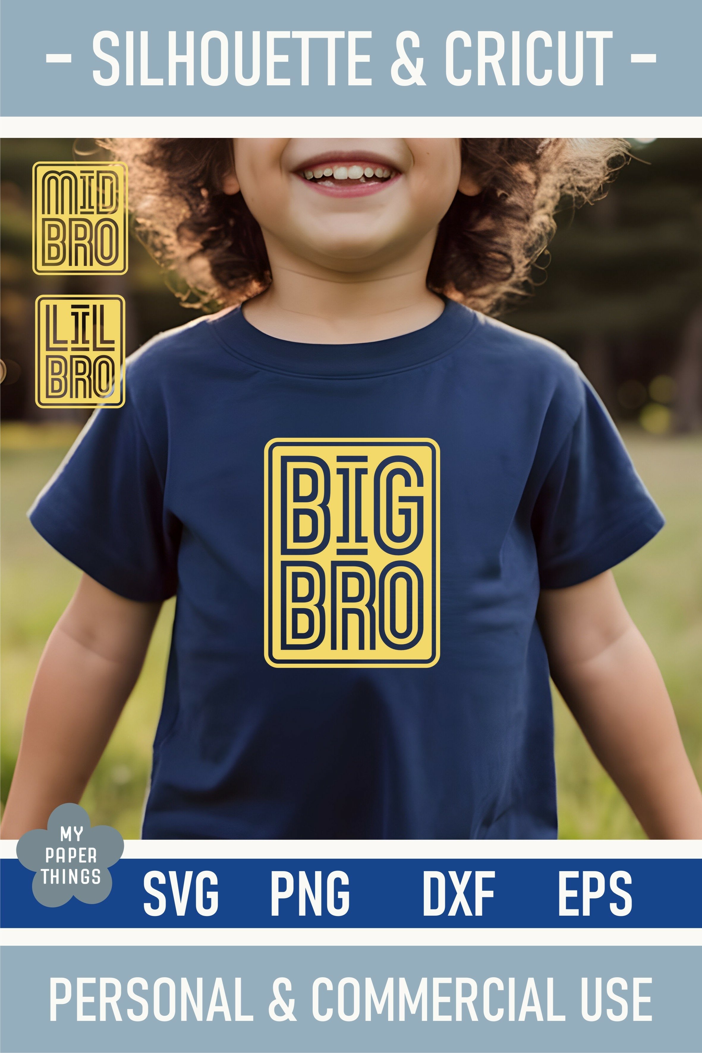 Little Middle Big Brothers Svg