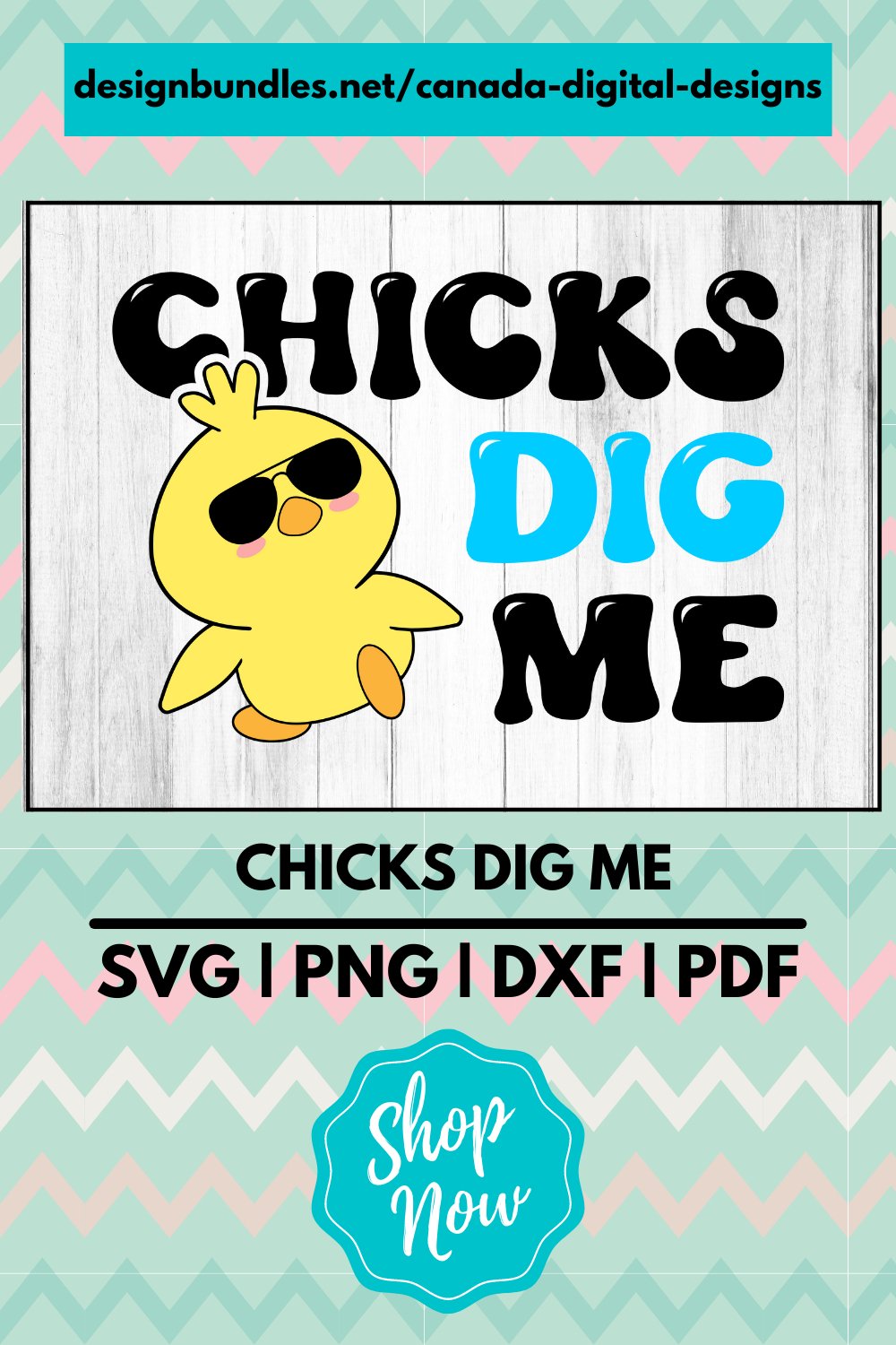 Chicks dig me svg cut file - Kids Easter svg