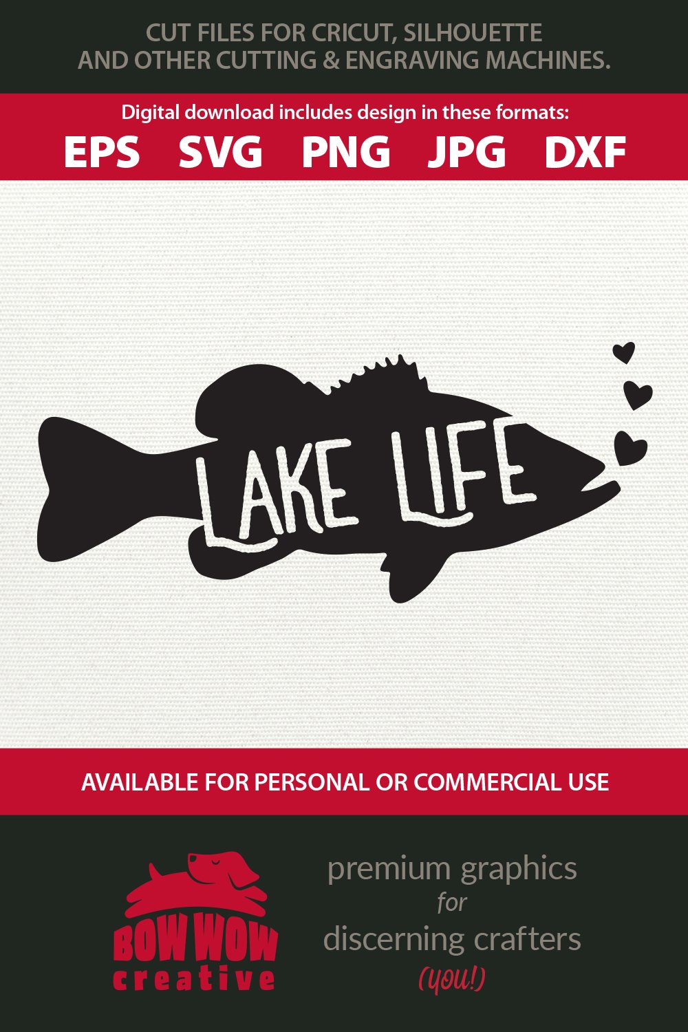 Lake Life Fish - Fishing SVG Cutting File
