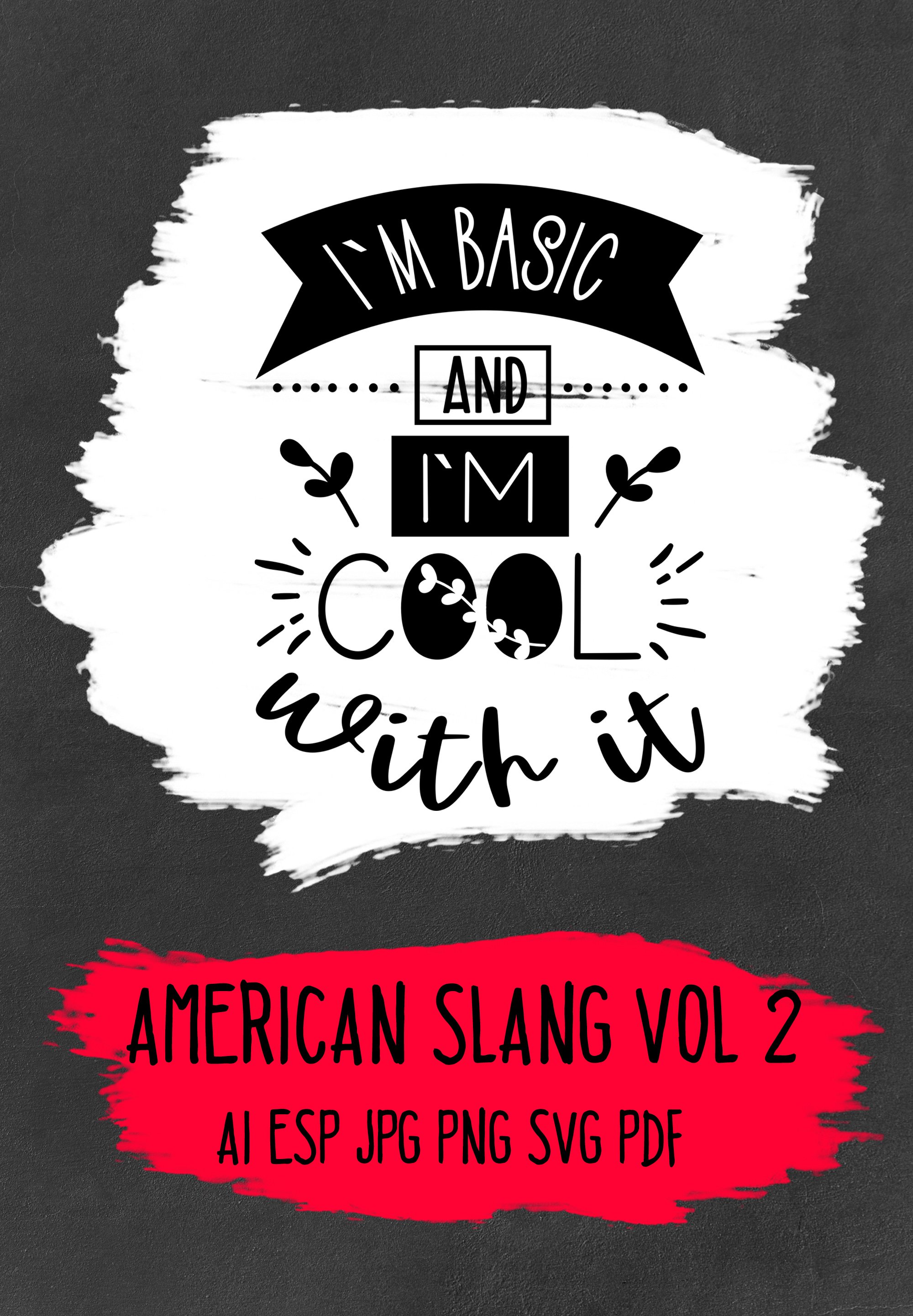 I am basic I am cool with it, american slang Tik Tok vol.2