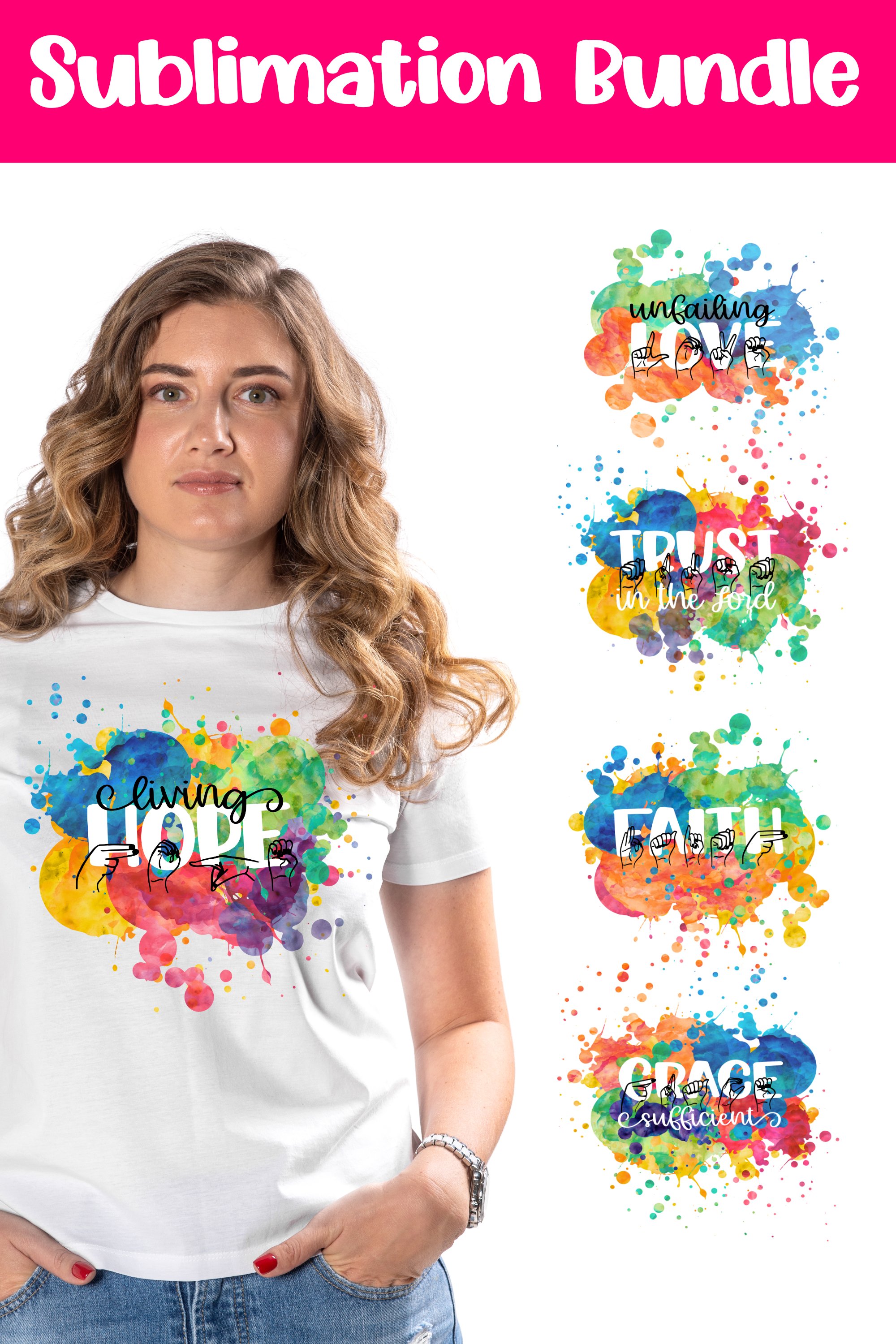 Christian PNG Bundle | Sublimation Bundle with ASL