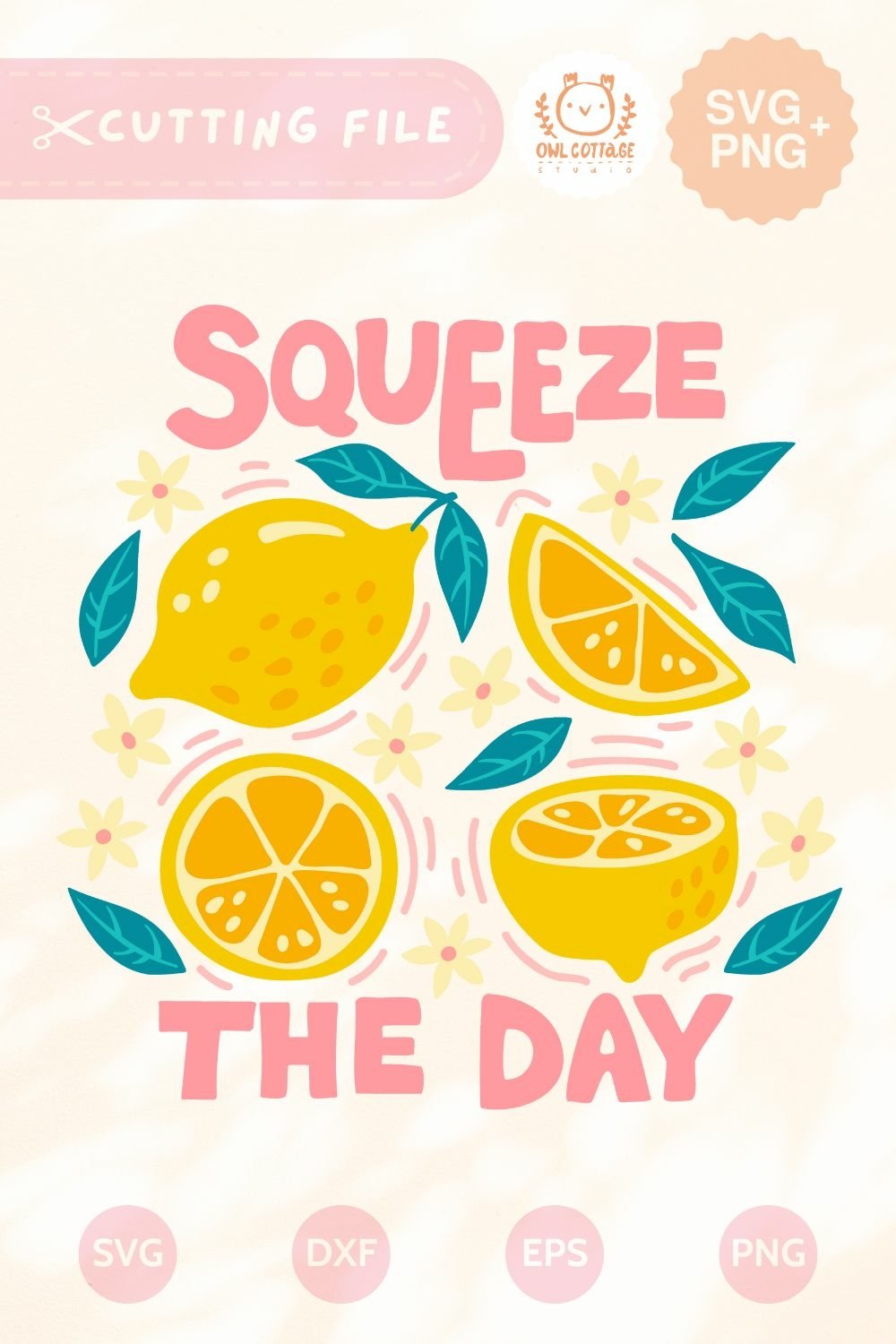 Lemons svg, Squeeze The Day svg & png