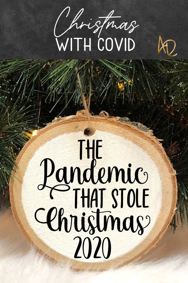 Pandemic 2020 Christmas Round Ornament SVG