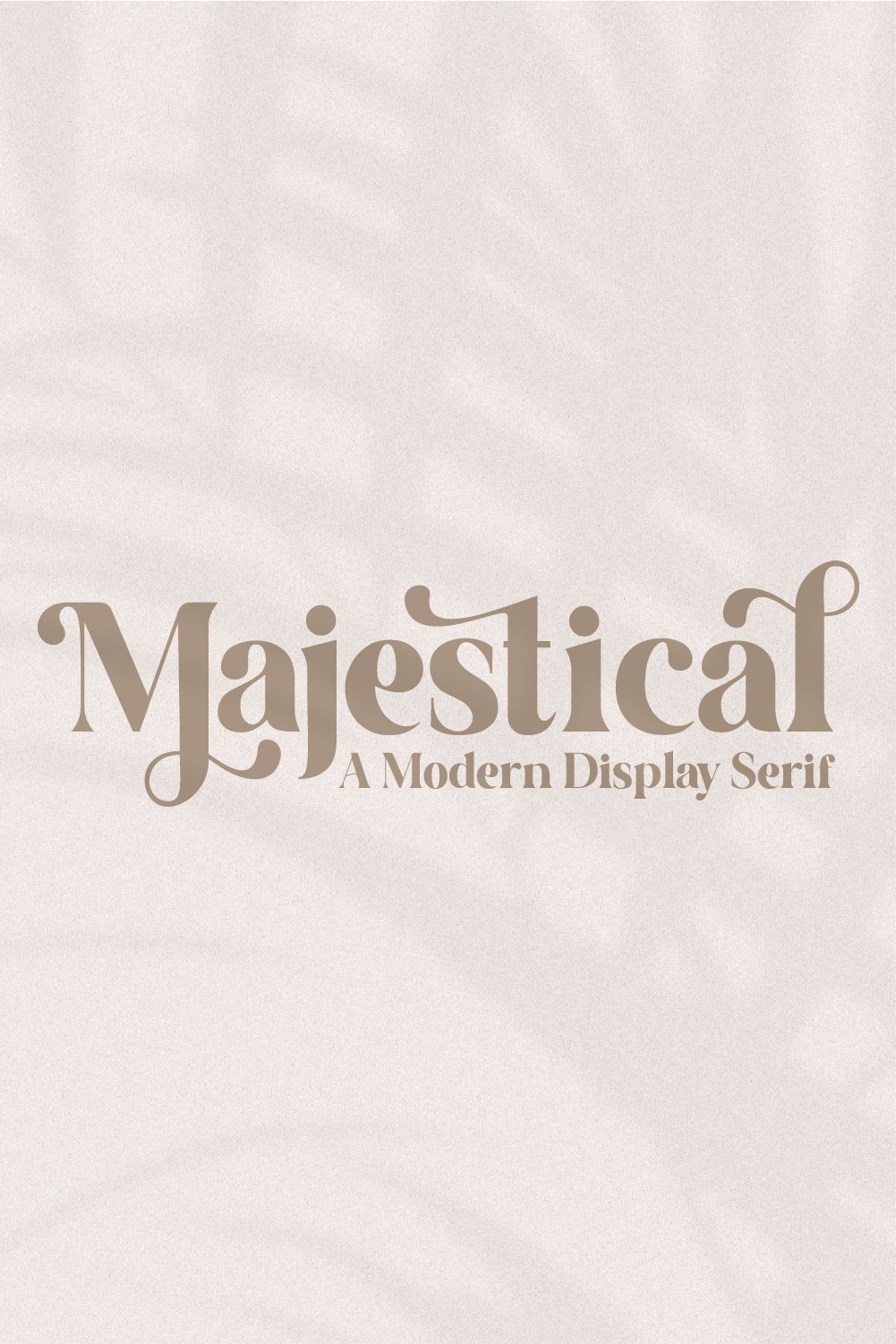 Majestical A Modern Display Serif Font