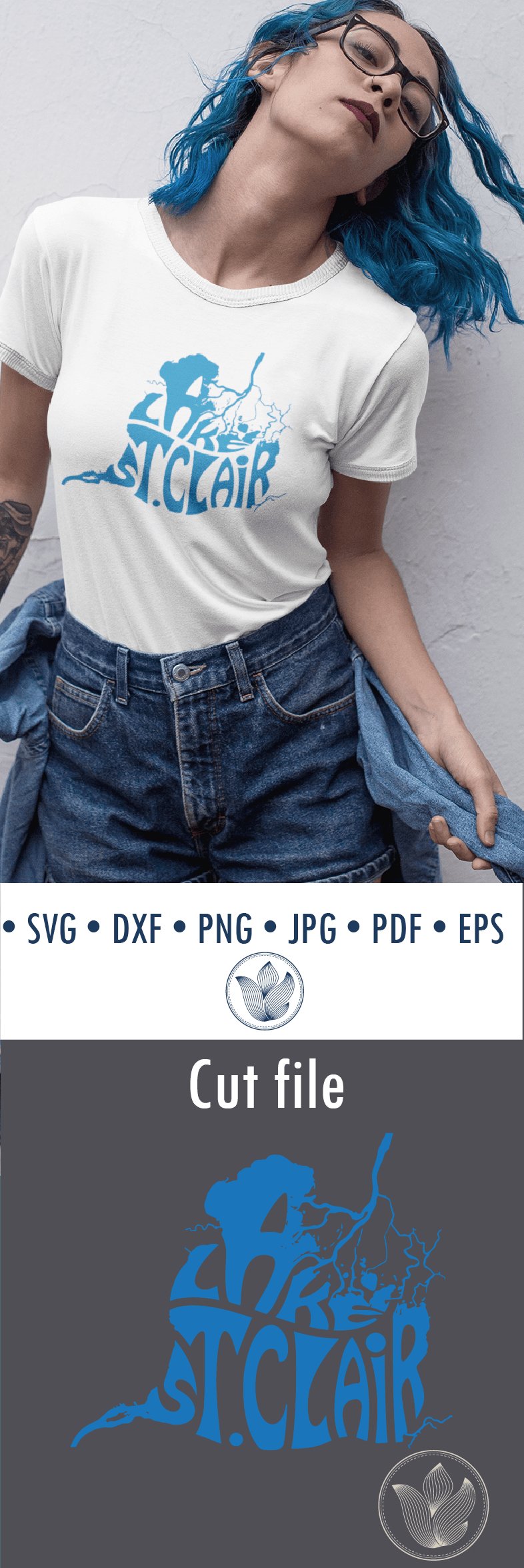 Lake St Clair SVG cut file