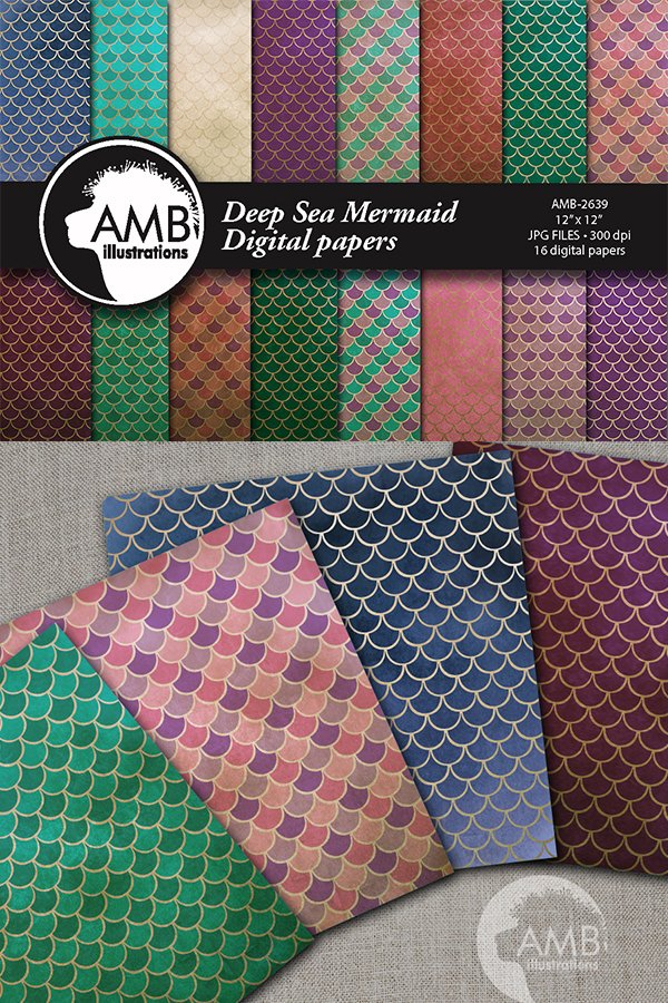 Deep Sea Mermaid Scale papers AMB-2639