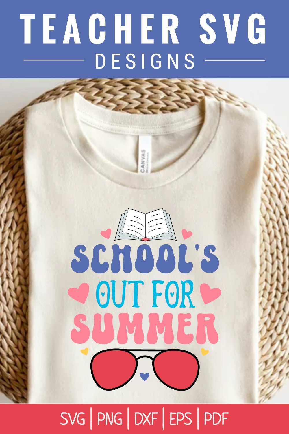School's Out For Summer, Teacher SVG, Teacher Quote SVG