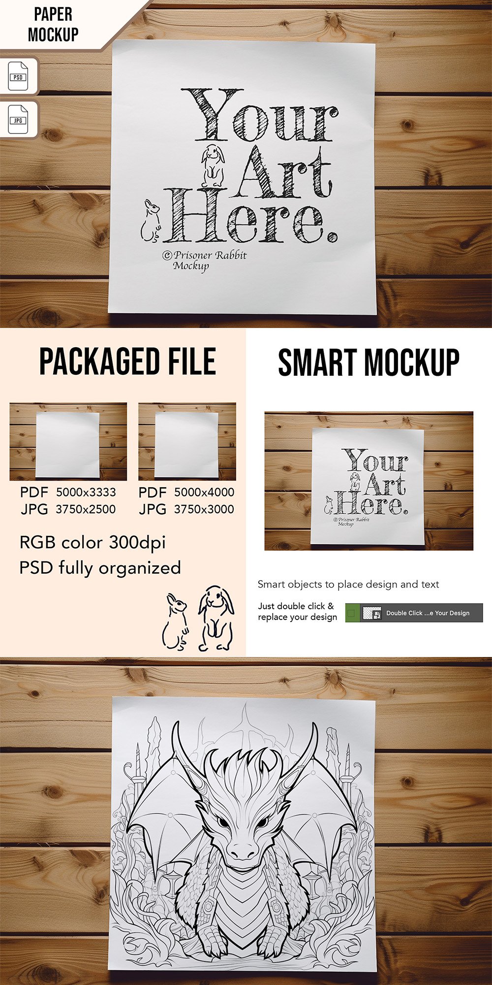 Sketch Pad Drawing Smart Mockup PSD & JPG Template (2773693)