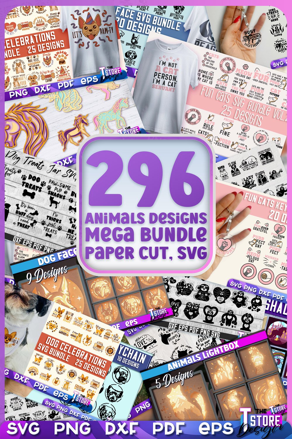 Animals SVG Mega Bundle | Pet Ornaments Best (3198468)