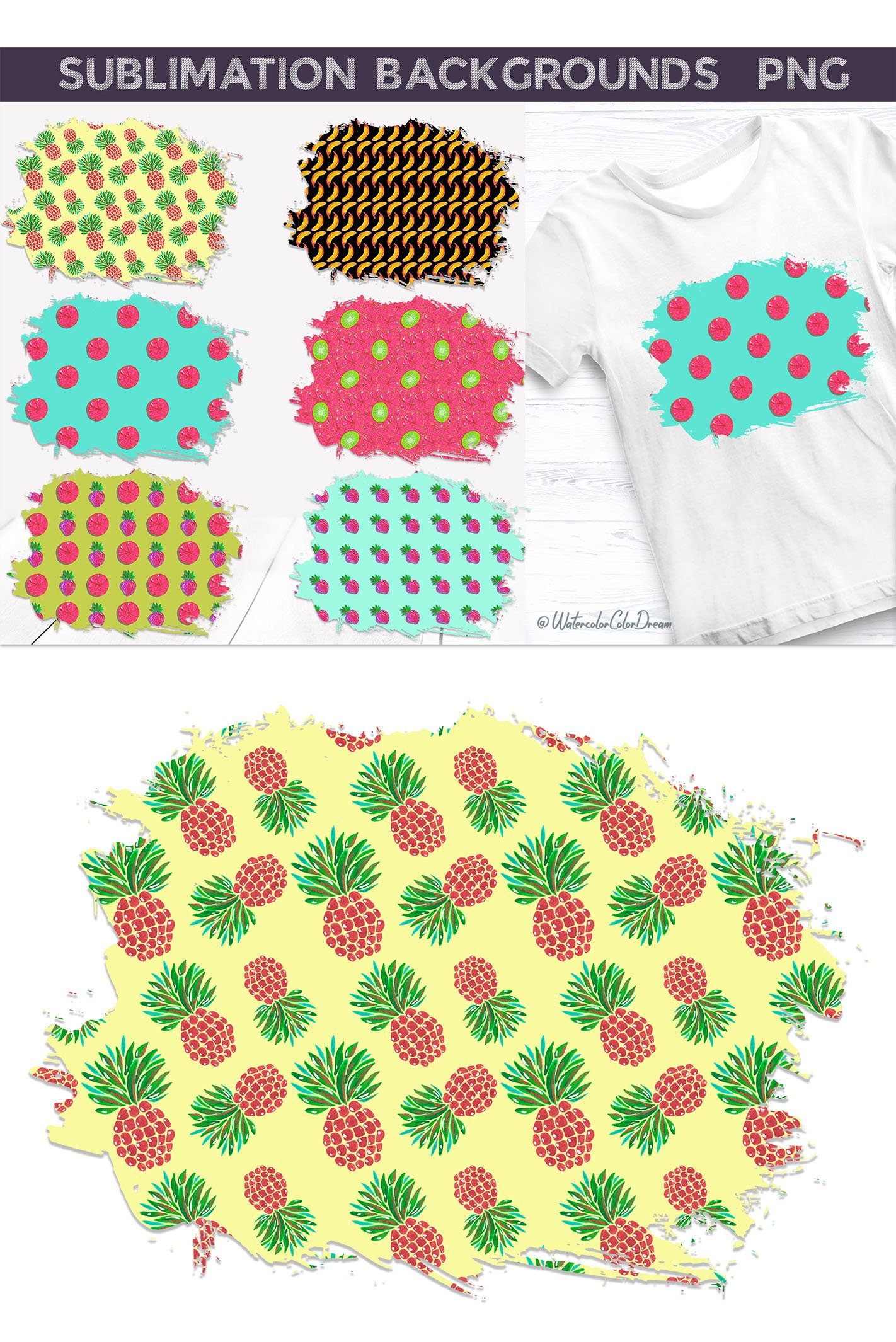 Fruit Background Sublimation | Summer Sublimation