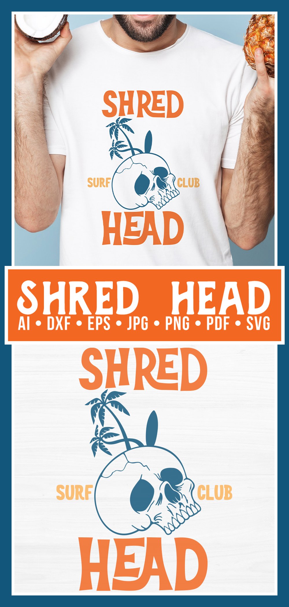 Shred Head SVG