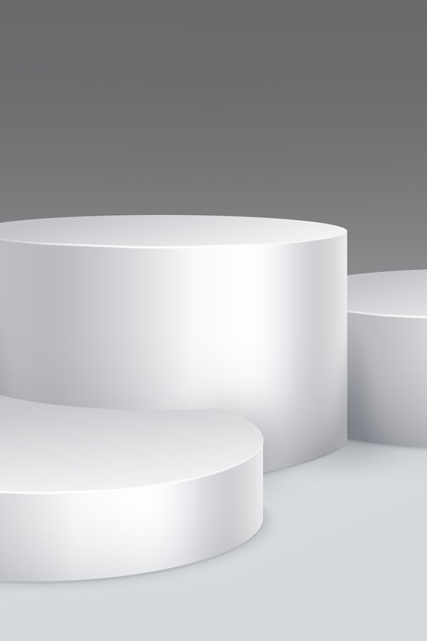 Studio podium. Marble stand pillar base, pedestal (972075)
