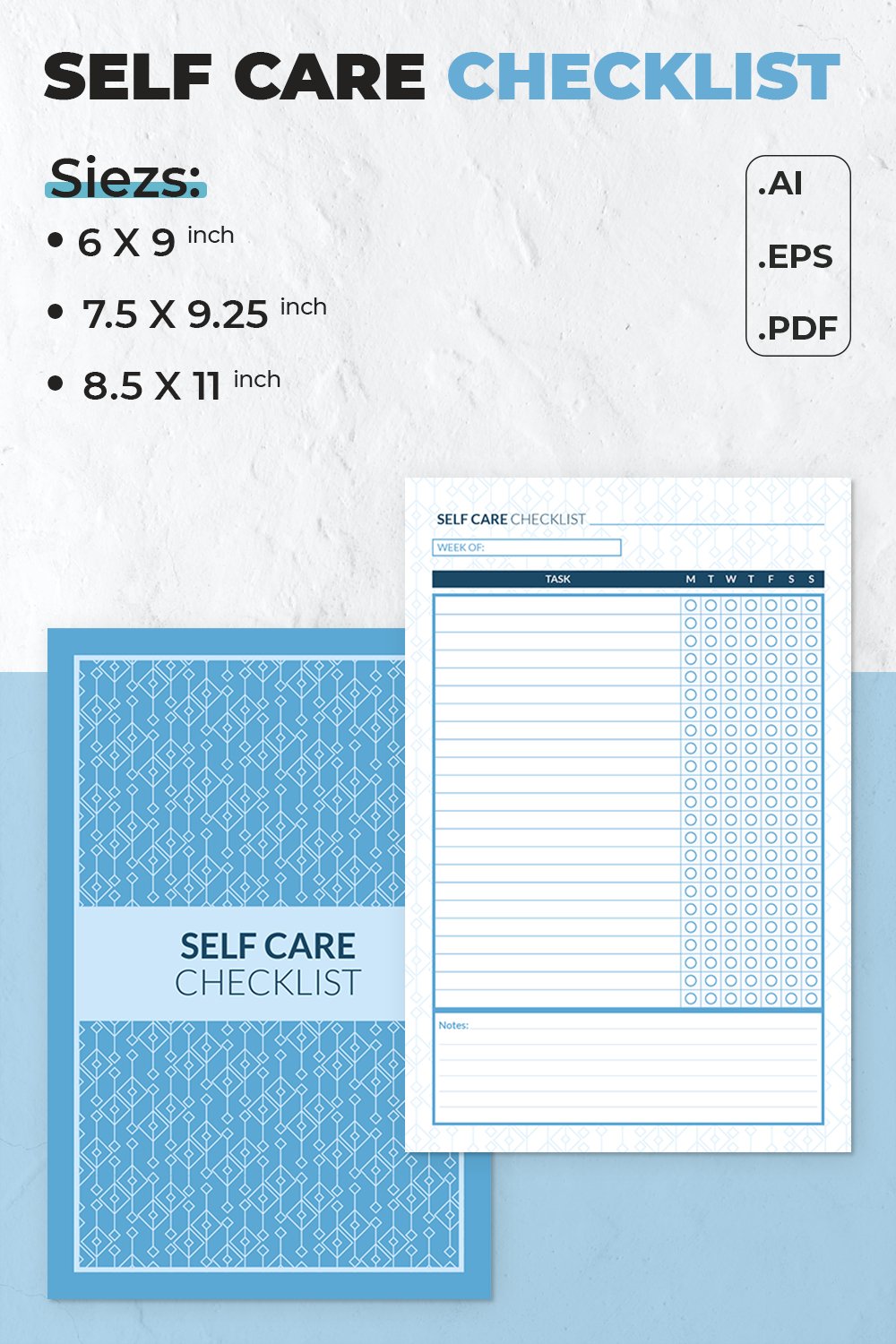 Self Care Checklist | Printable Template