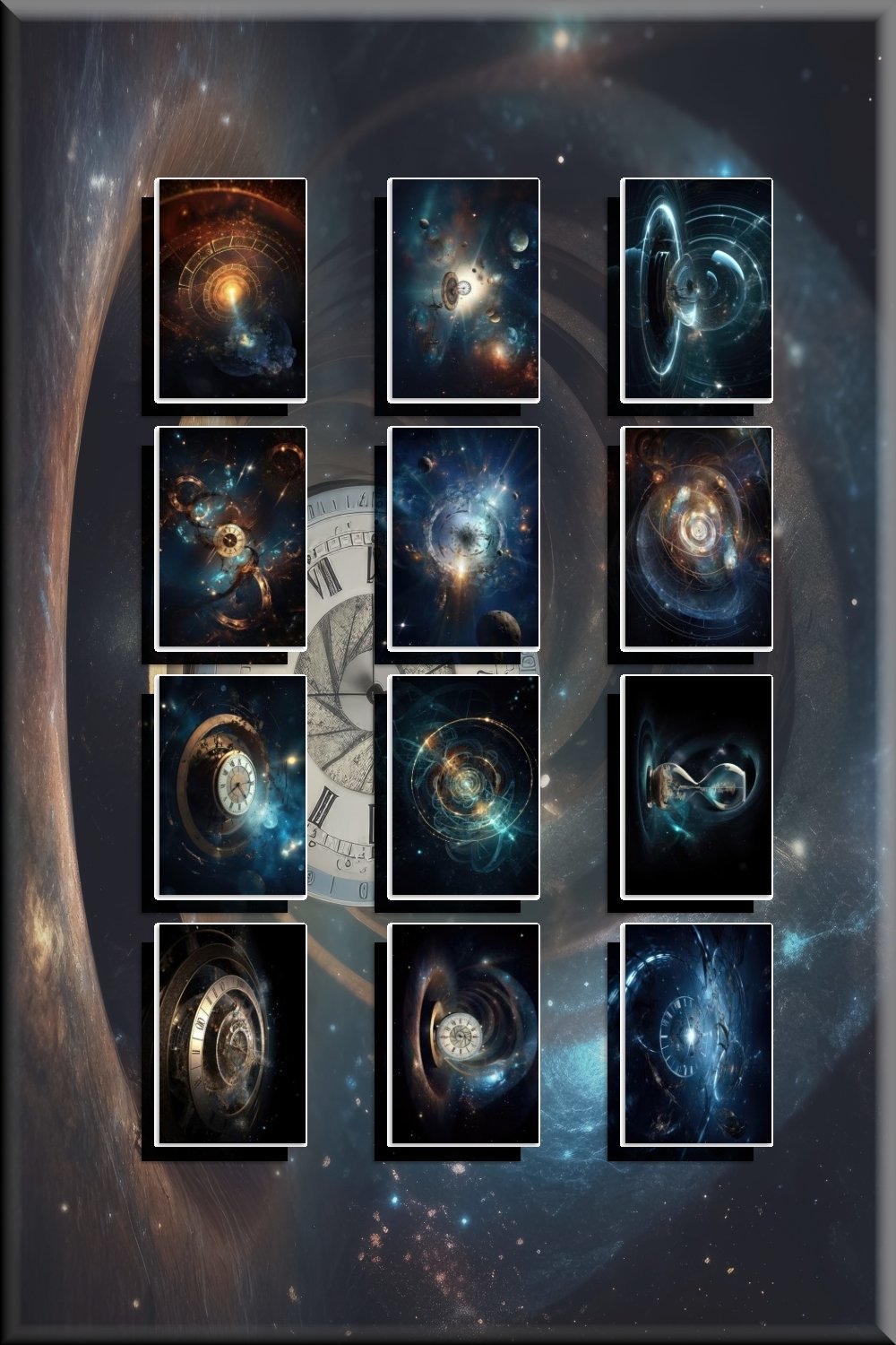 12x The concept of space and time backgrounds