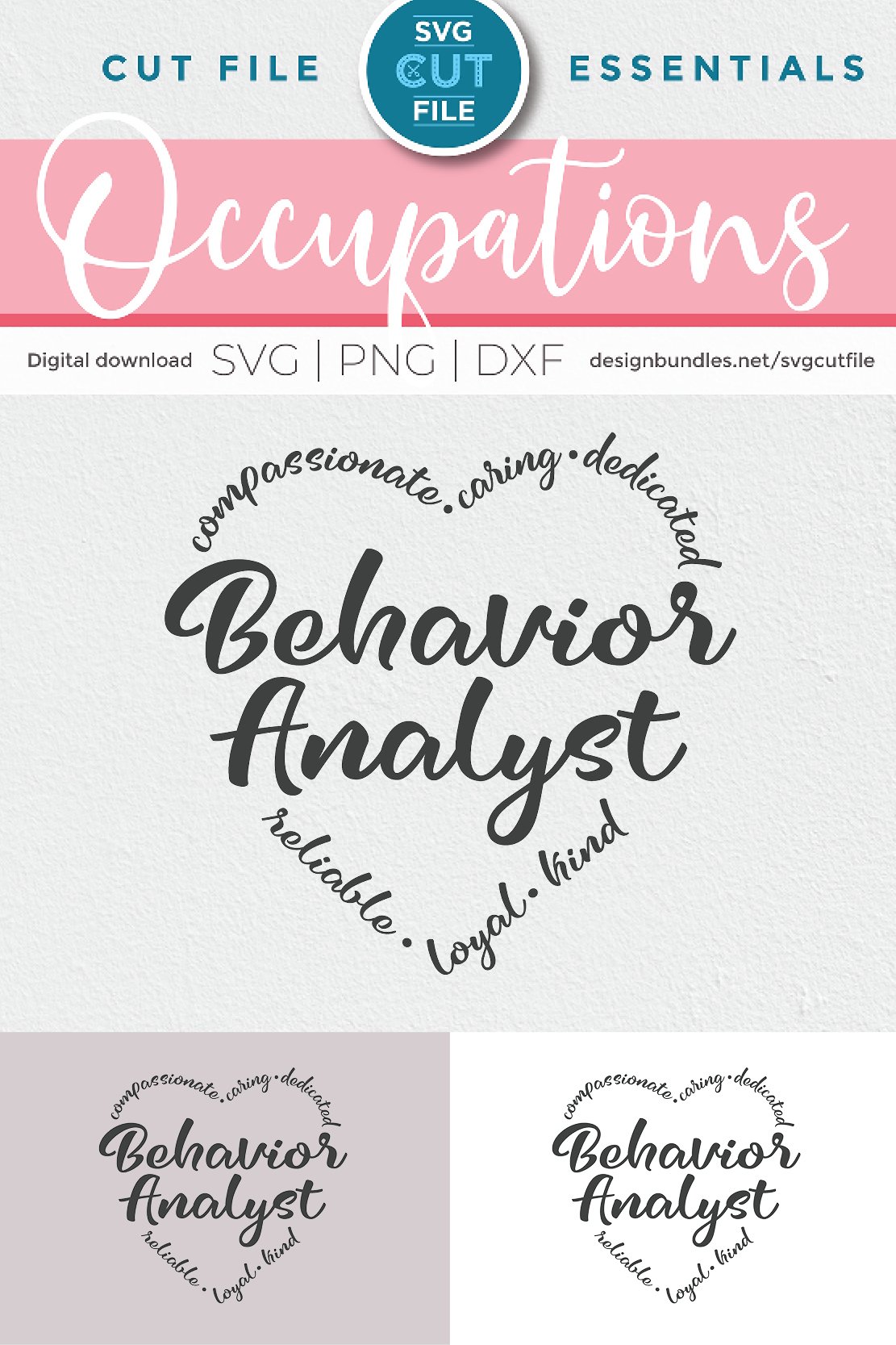 Behavior analyst svg - a bcba svg or lba svg for crafters